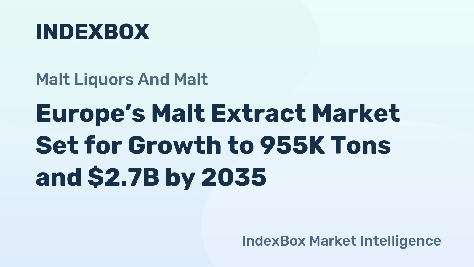 Europe’s Malt Extract Market Set for Growth to 955K Tons and $2.7B by 2035
