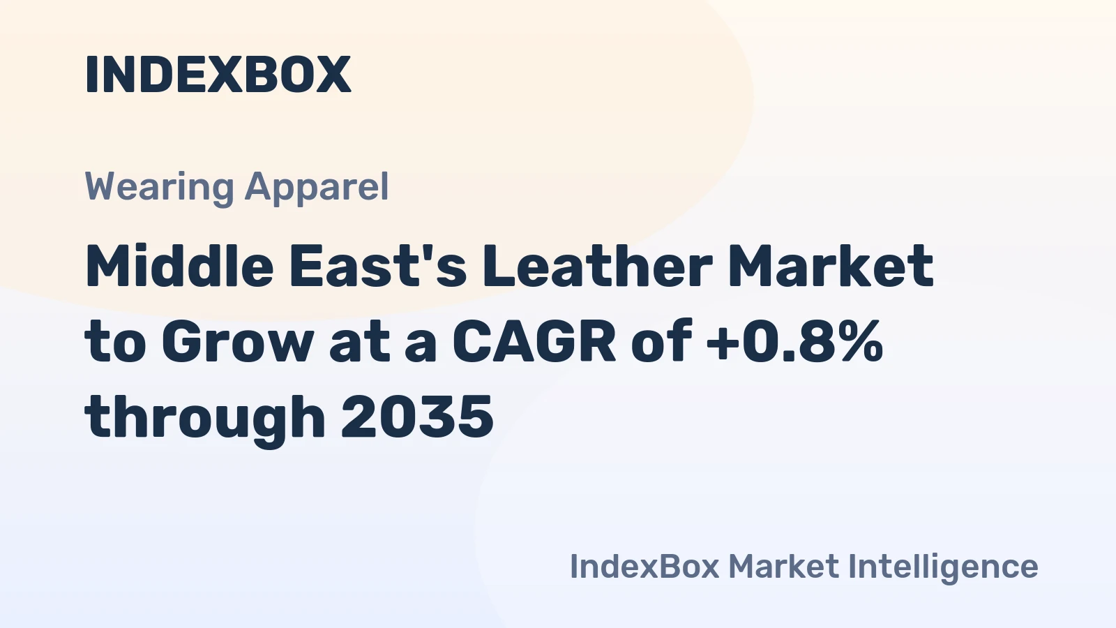 Middle East's Leather Market to Grow at a CAGR of +0.8% through 2035
