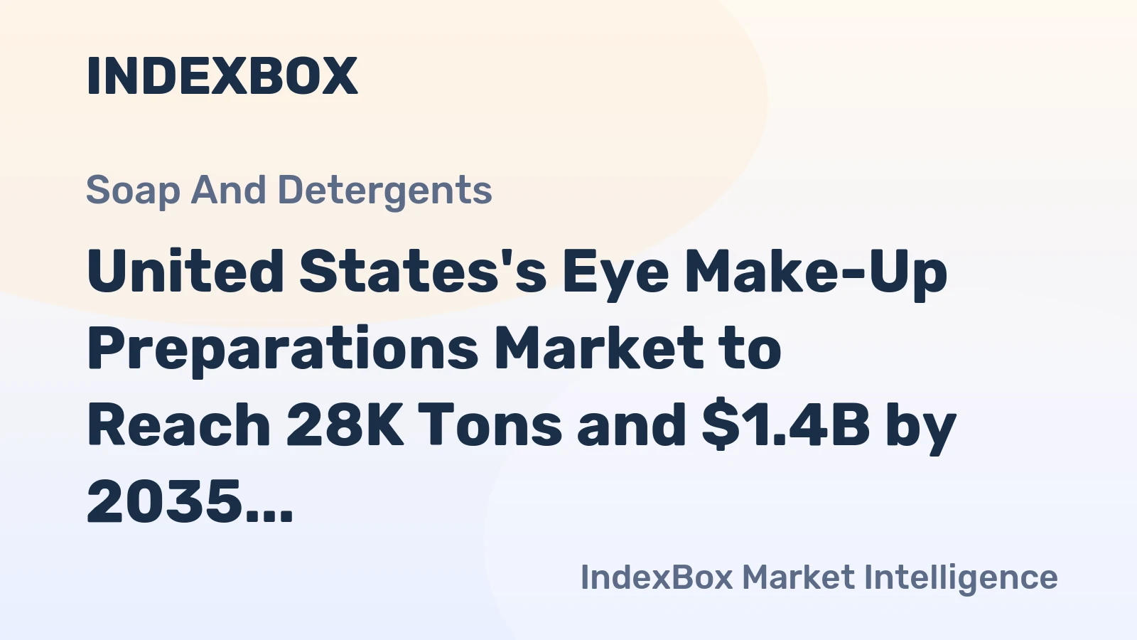 United States's Eye Make-Up Preparations Market to Reach 28K Tons and $1.4B by 2035