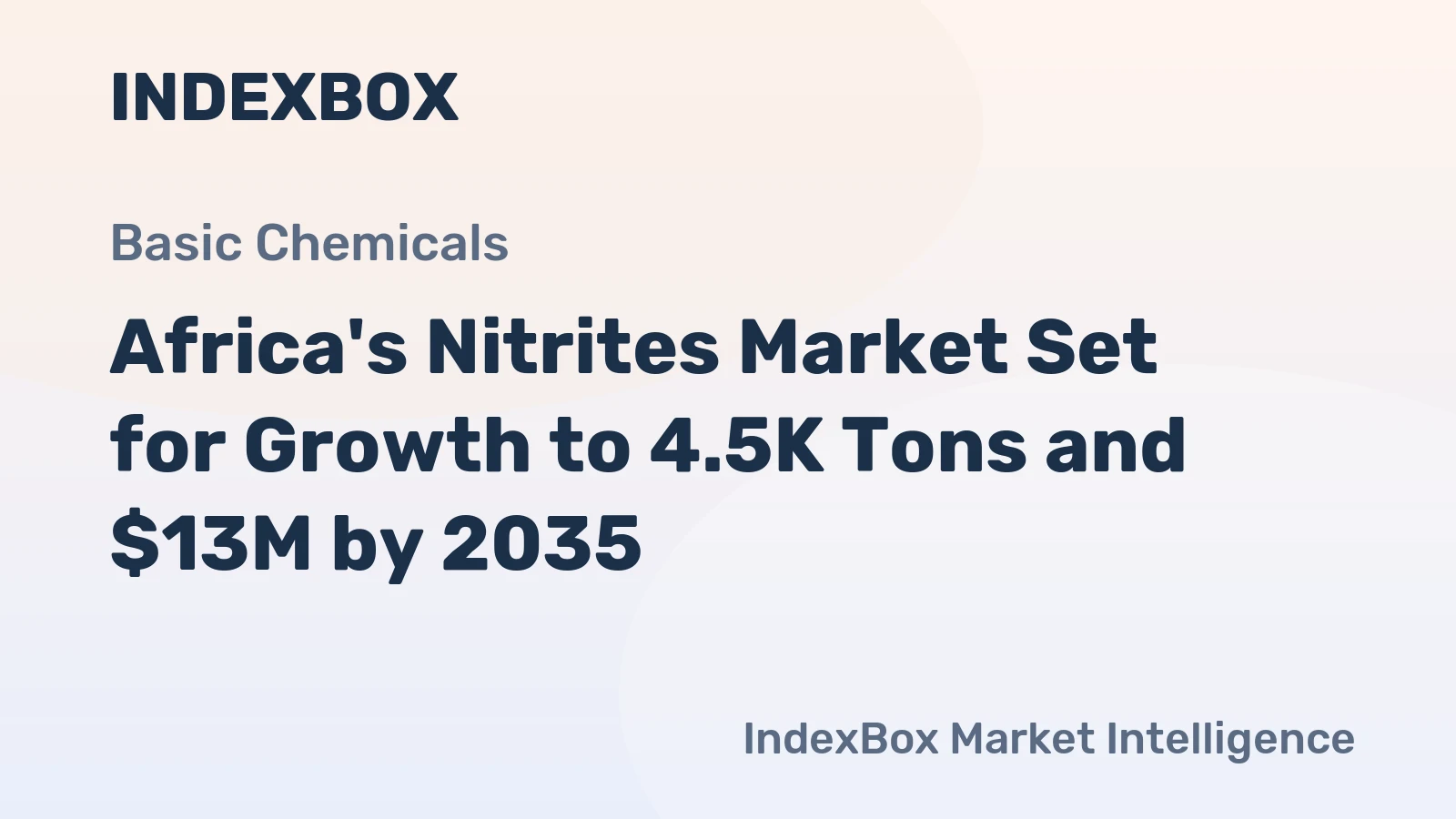 Africa's Nitrites Market Set for Growth to 4.5K Tons and $13M by 2035