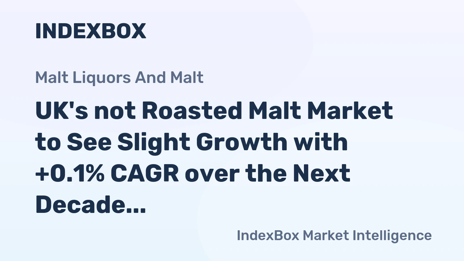UK's not Roasted Malt Market to See Slight Growth with +0.1% CAGR over the Next Decade