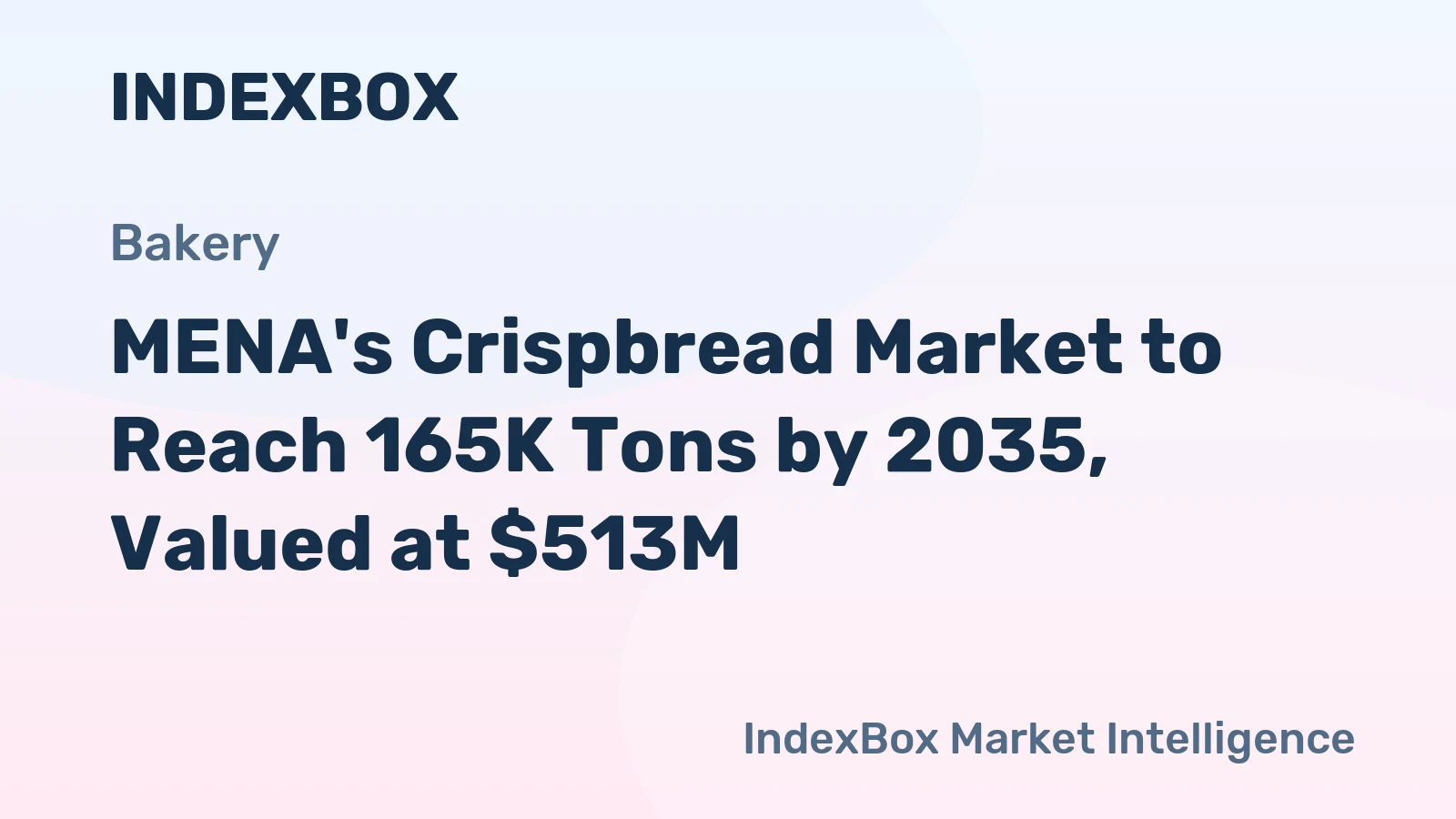 MENA's Crispbread Market to Reach 165K Tons by 2035, Valued at $513M