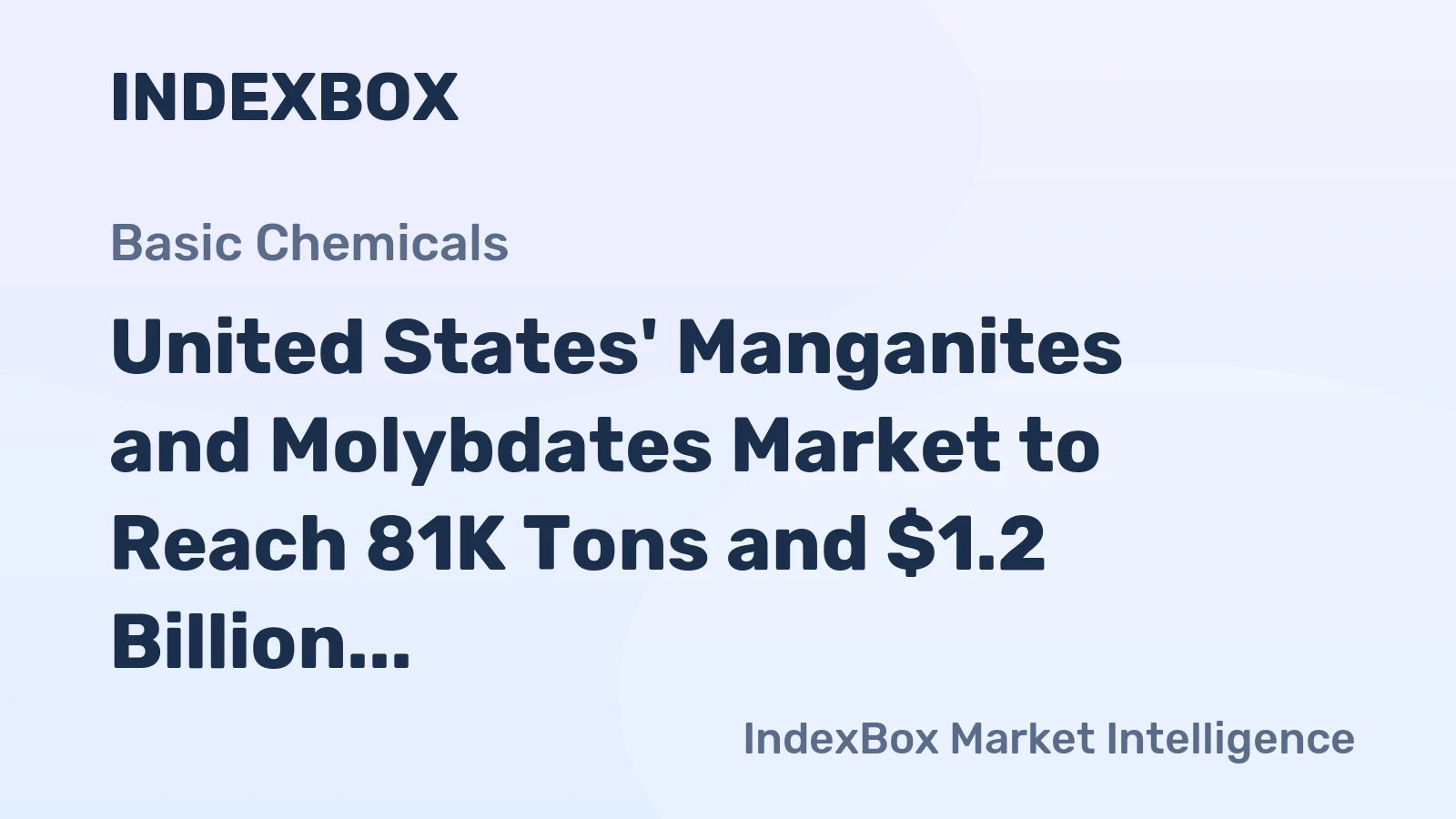 United States' Manganites and Molybdates Market to Reach 81K Tons and $1.2 Billion by 2035