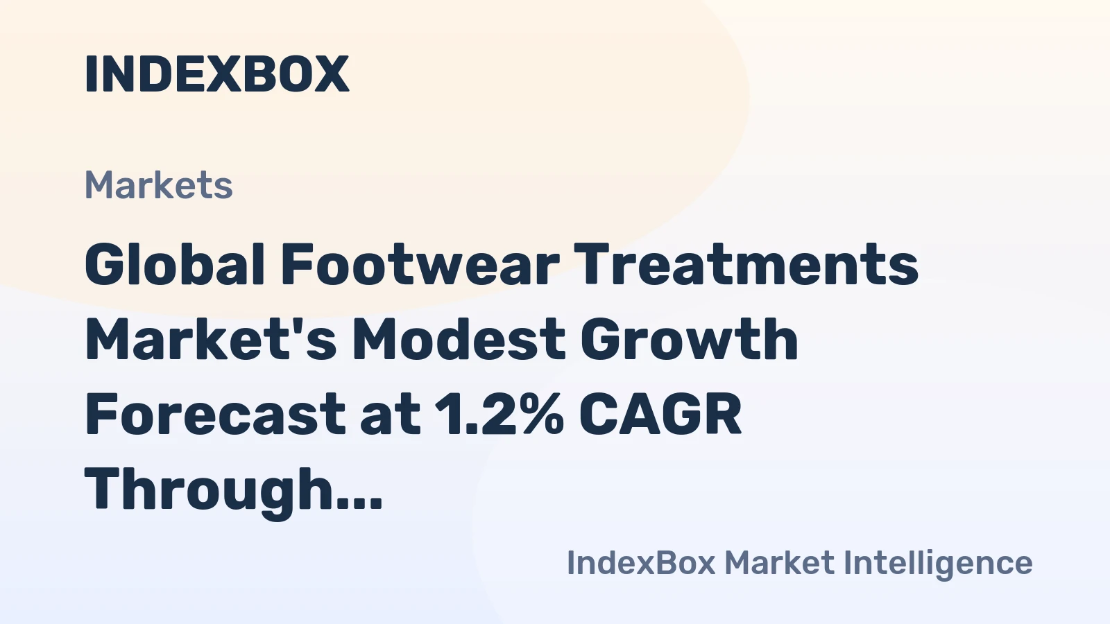Global Footwear Treatments Market's Modest Growth Forecast at 1.2% CAGR Through 2035