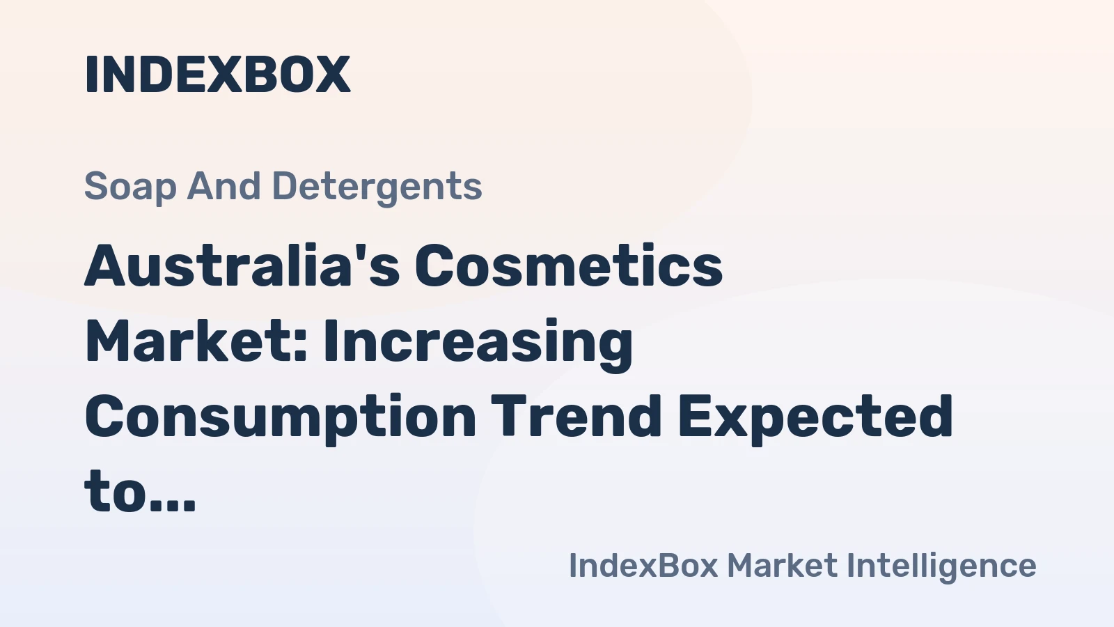 Australia's Cosmetics Market: Increasing Consumption Trend Expected to Drive Market Volume to 57K Tons by 2035, Reaching $2.4B in Value