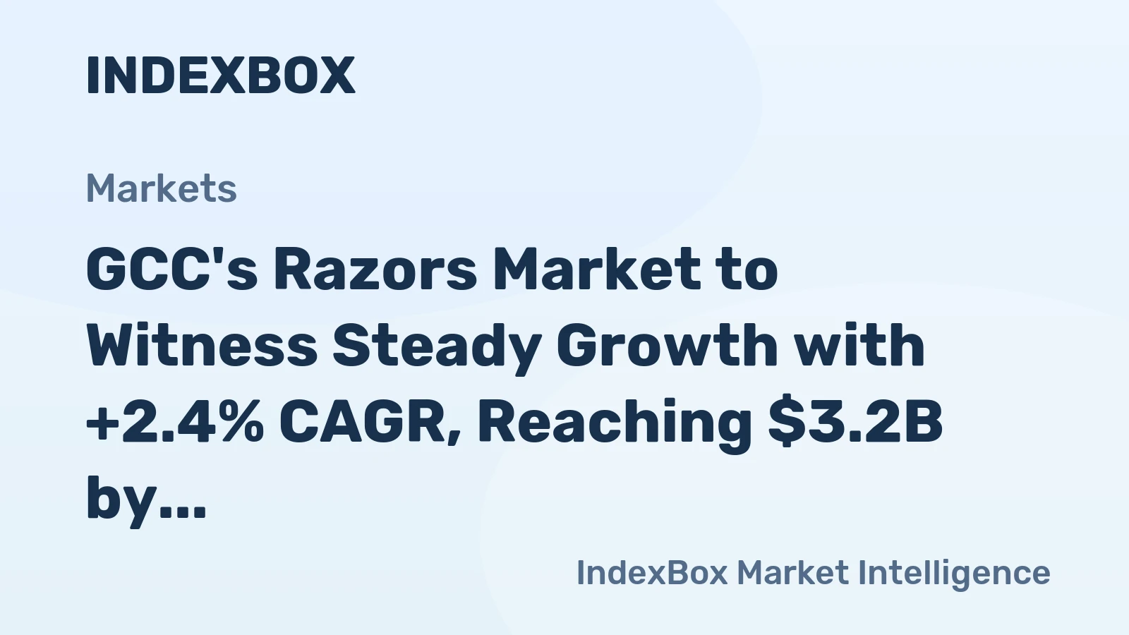 GCC's Razors Market to Witness Steady Growth with +2.4% CAGR, Reaching $3.2B by 2035