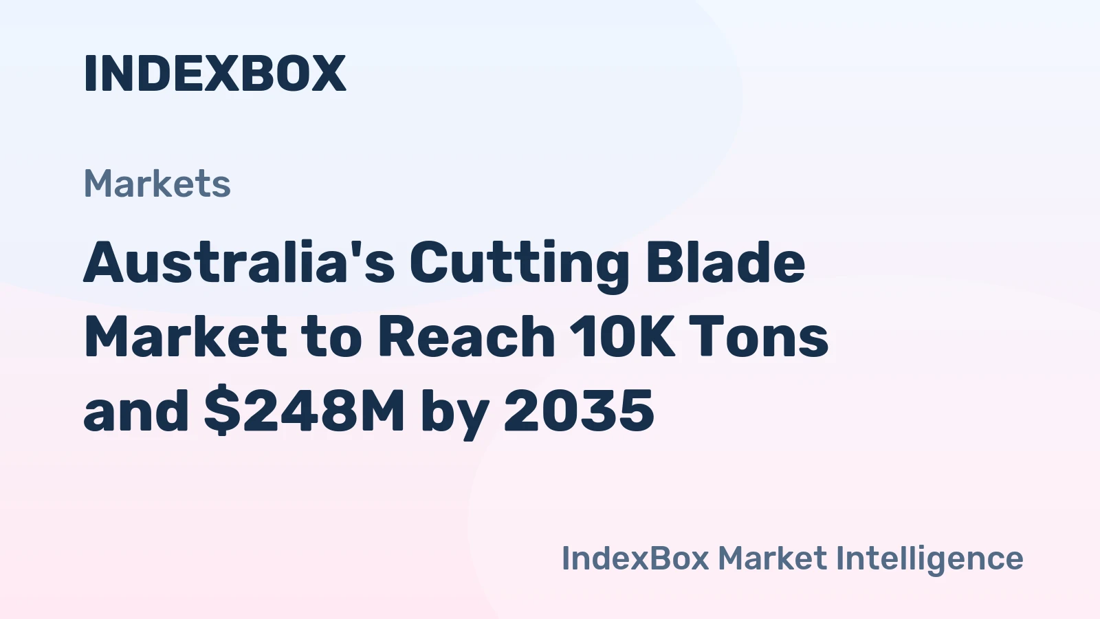 Australia's Cutting Blade Market to Reach 10K Tons and $248M by 2035