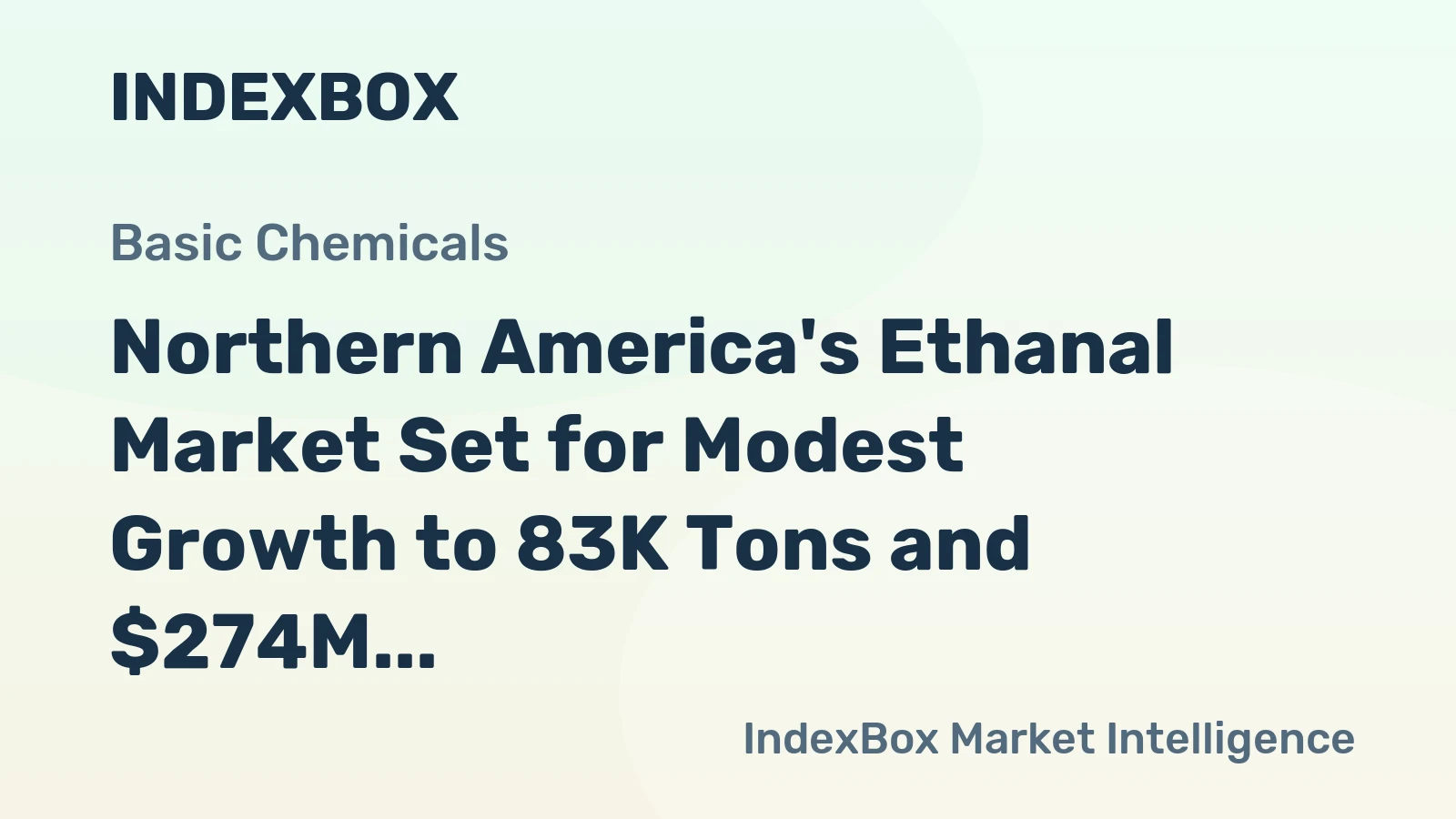 Northern America's Ethanal Market Set for Modest Growth to 83K Tons and $274M
