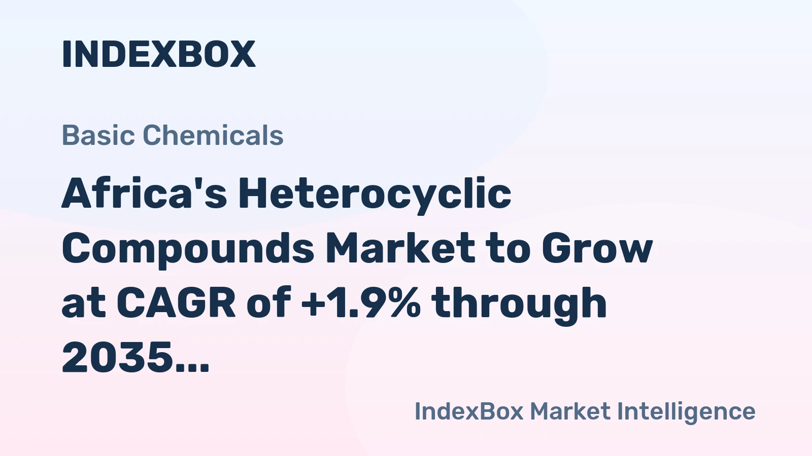 Africa's Heterocyclic Compounds Market to Grow at CAGR of +1.9% through 2035, Reaching $5.9B in Value