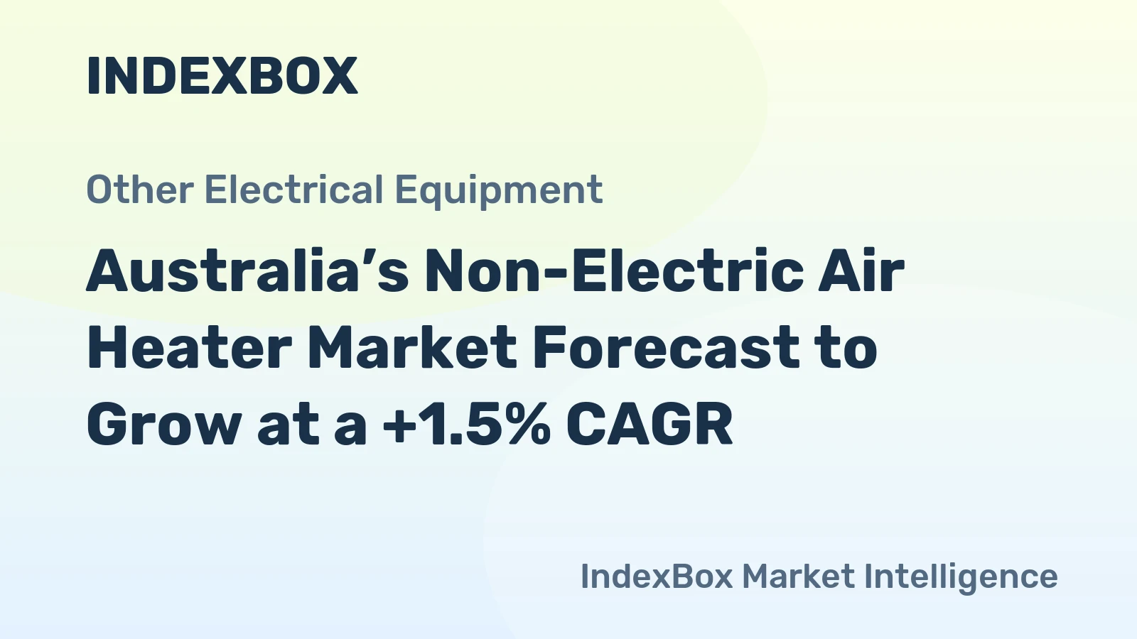 Australia’s Non-Electric Air Heater Market Forecast to Grow at a +1.5% CAGR