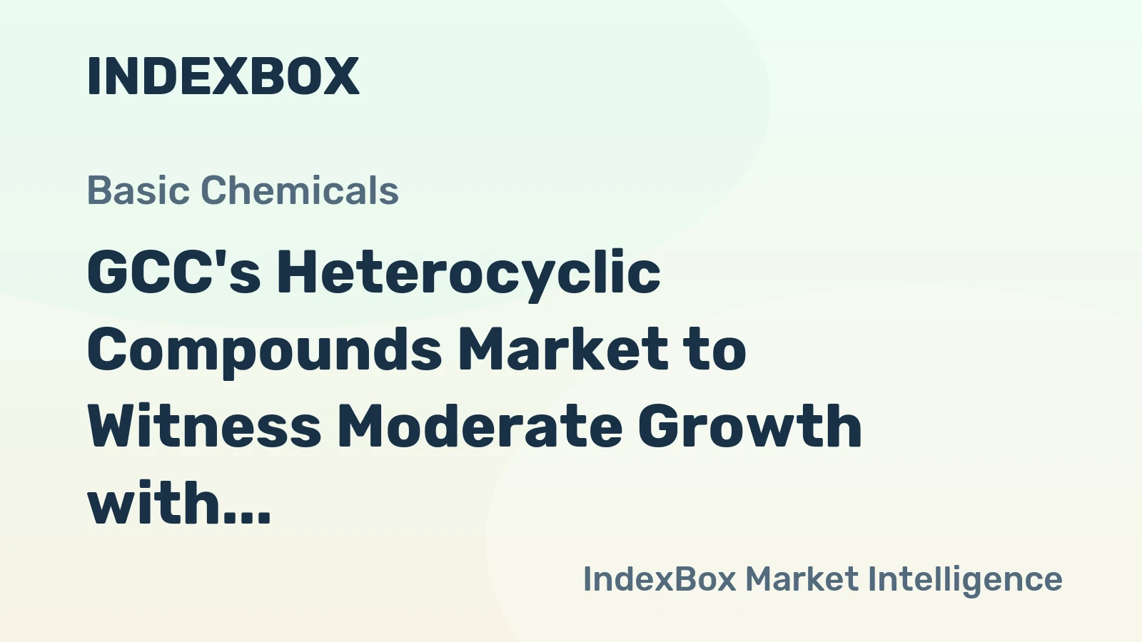 GCC's Heterocyclic Compounds Market to Witness Moderate Growth with CAGR of +1.1% between 2024-2035