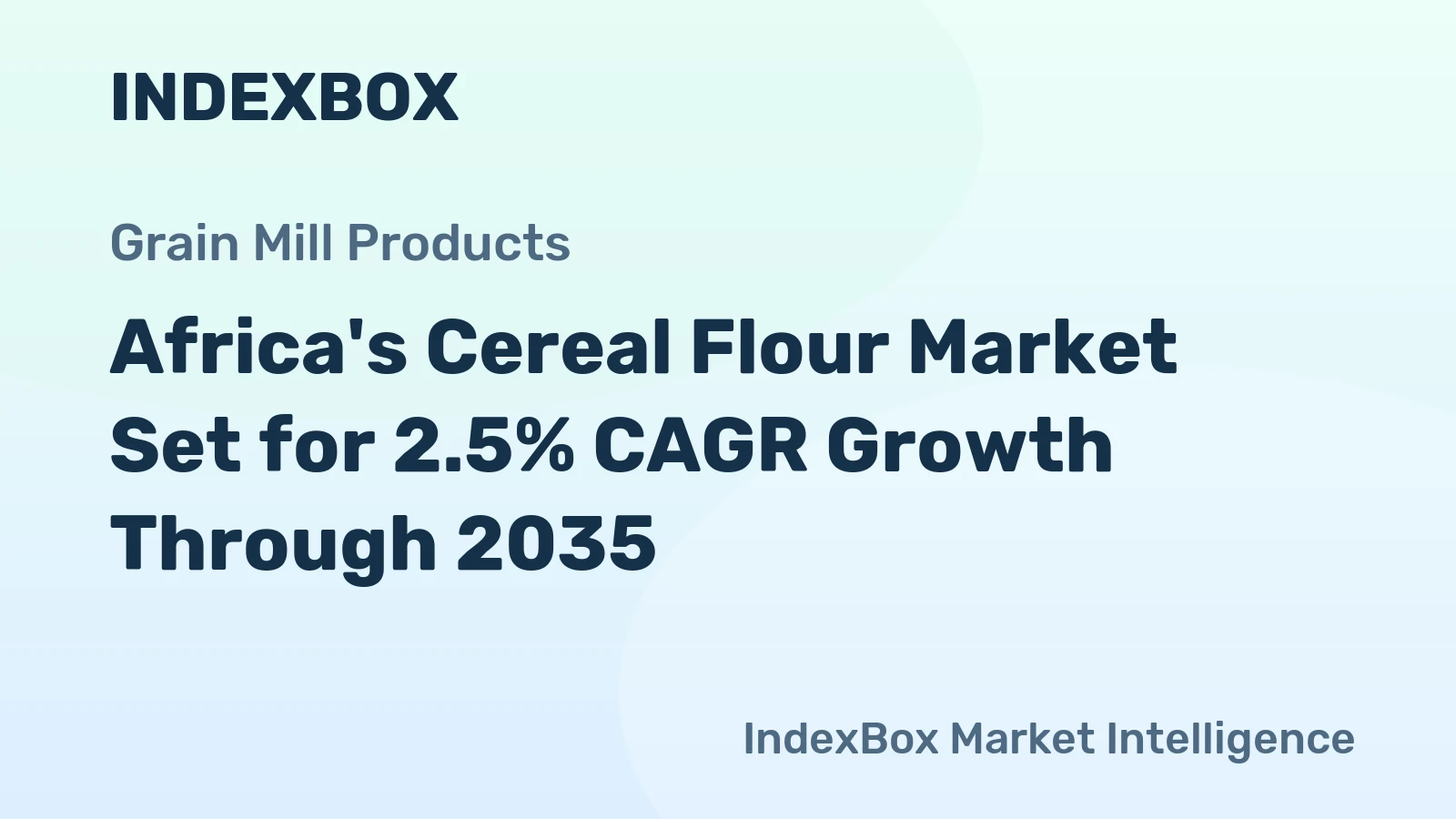 Africa's Cereal Flour Market Set for 2.5% CAGR Growth Through 2035