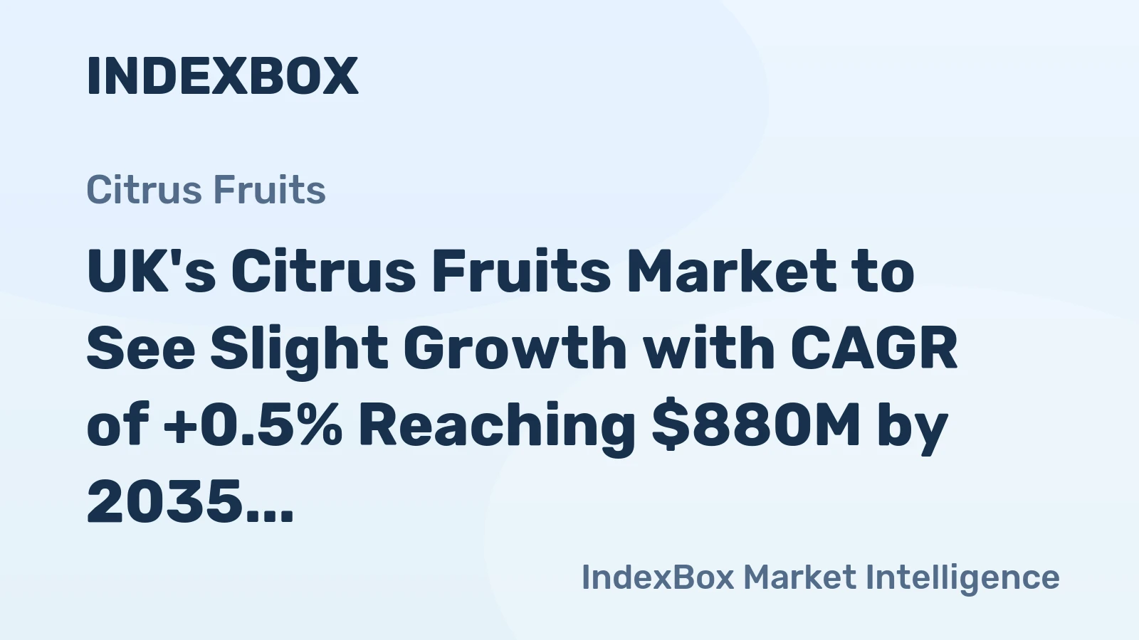UK's Citrus Fruits Market to See Slight Growth with CAGR of +0.5% Reaching $880M by 2035