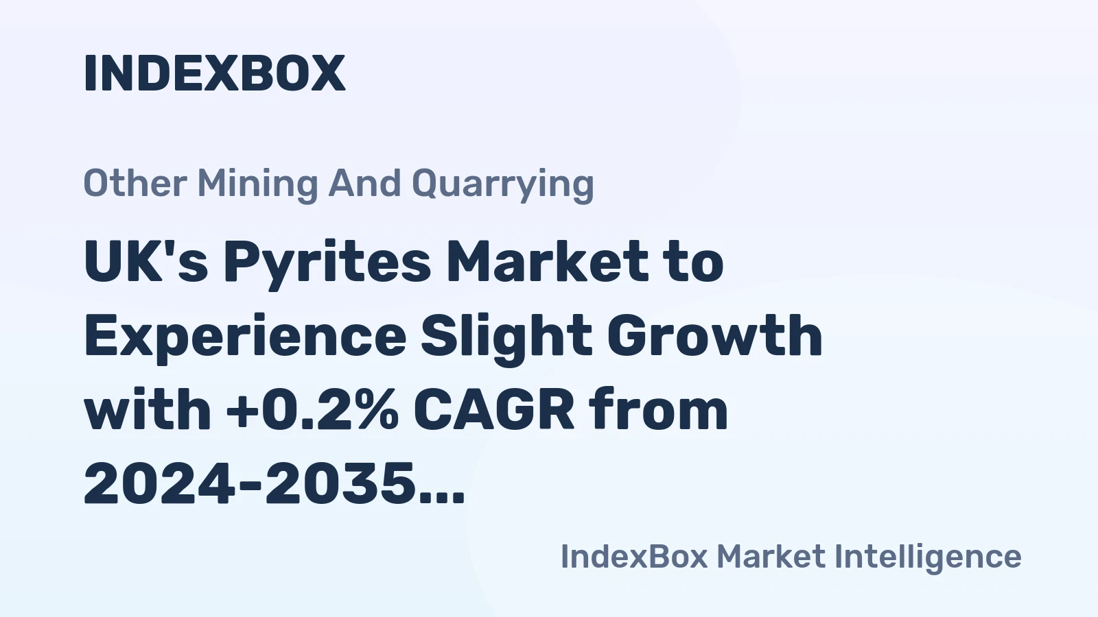 UK's Pyrites Market to Experience Slight Growth with +0.2% CAGR from 2024-2035