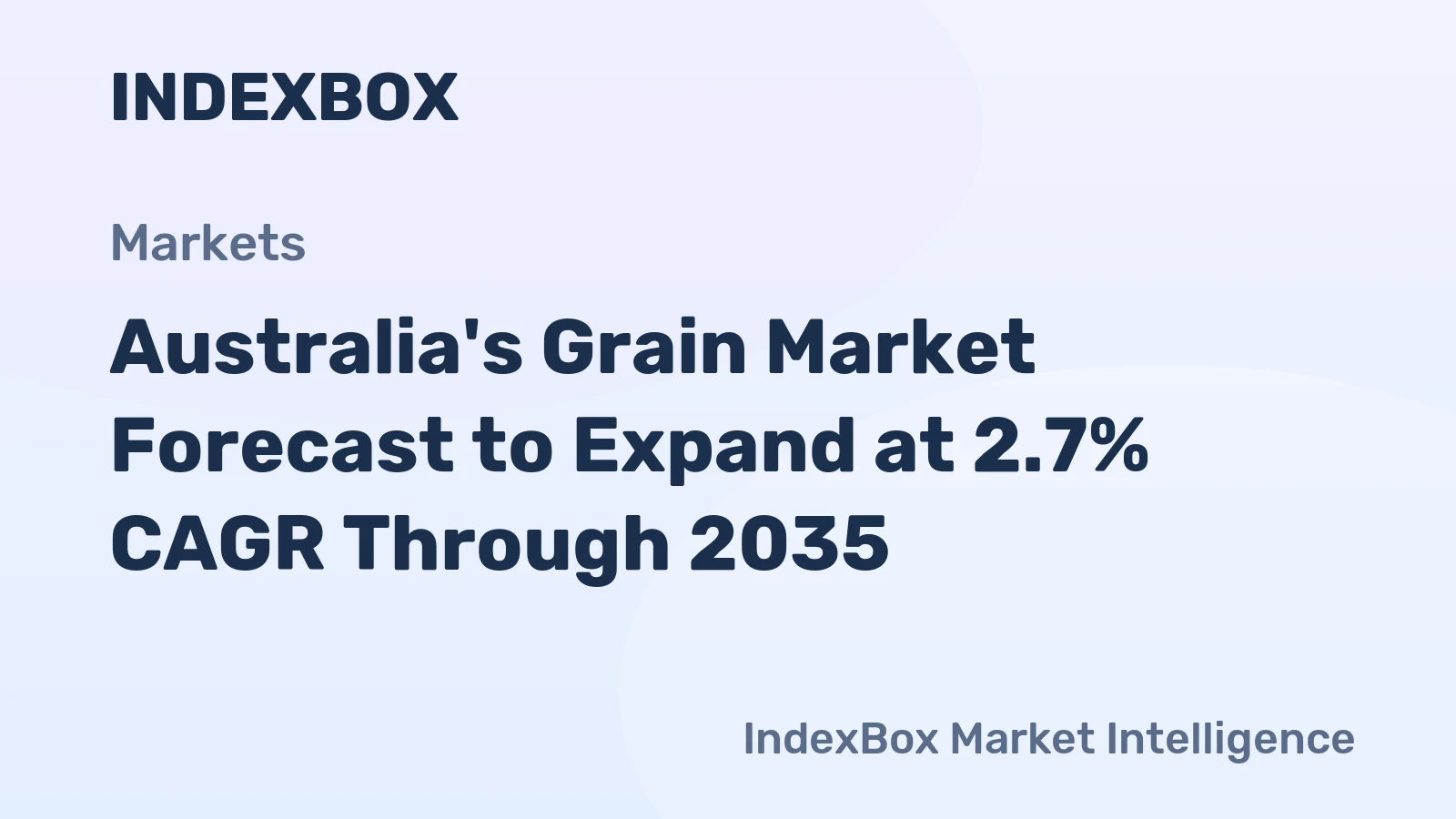 Australia's Grain Market Forecast to Expand at 2.7% CAGR Through 2035