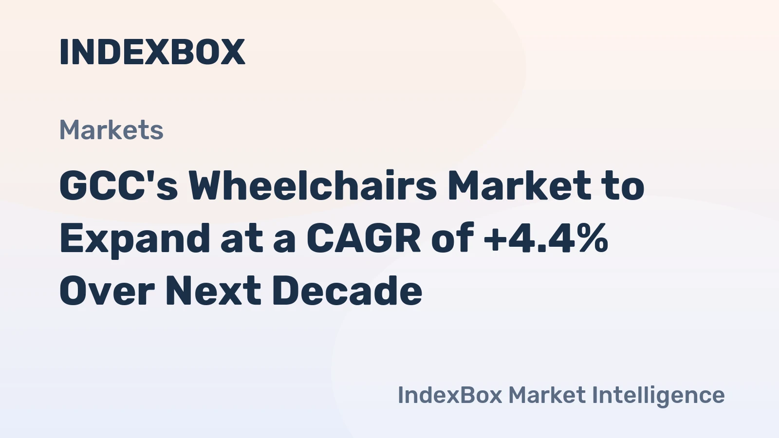 GCC's Wheelchairs Market to Expand at a CAGR of +4.4% Over Next Decade
