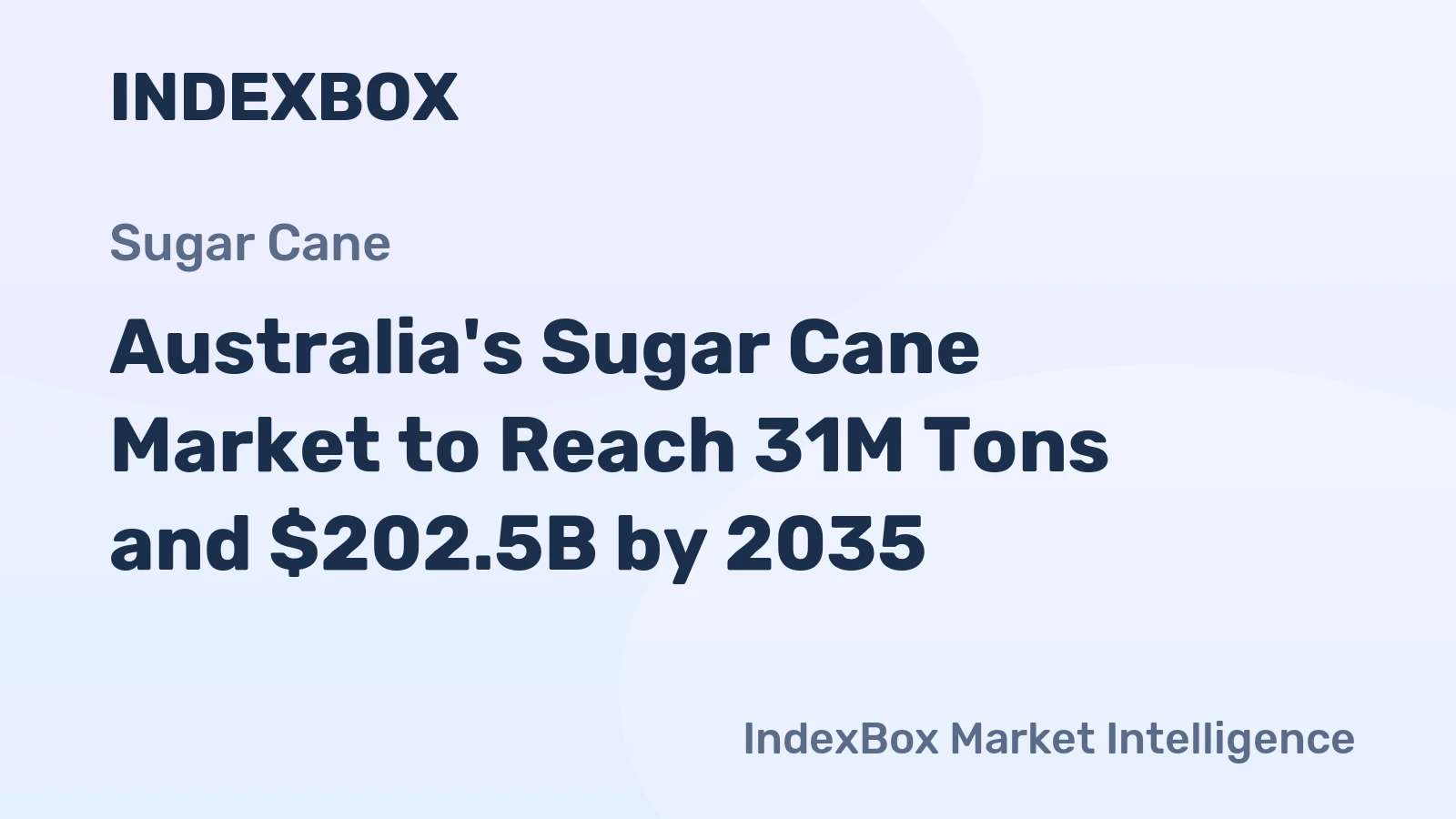 Australia's Sugar Cane Market to Reach 31M Tons and $202.5B by 2035