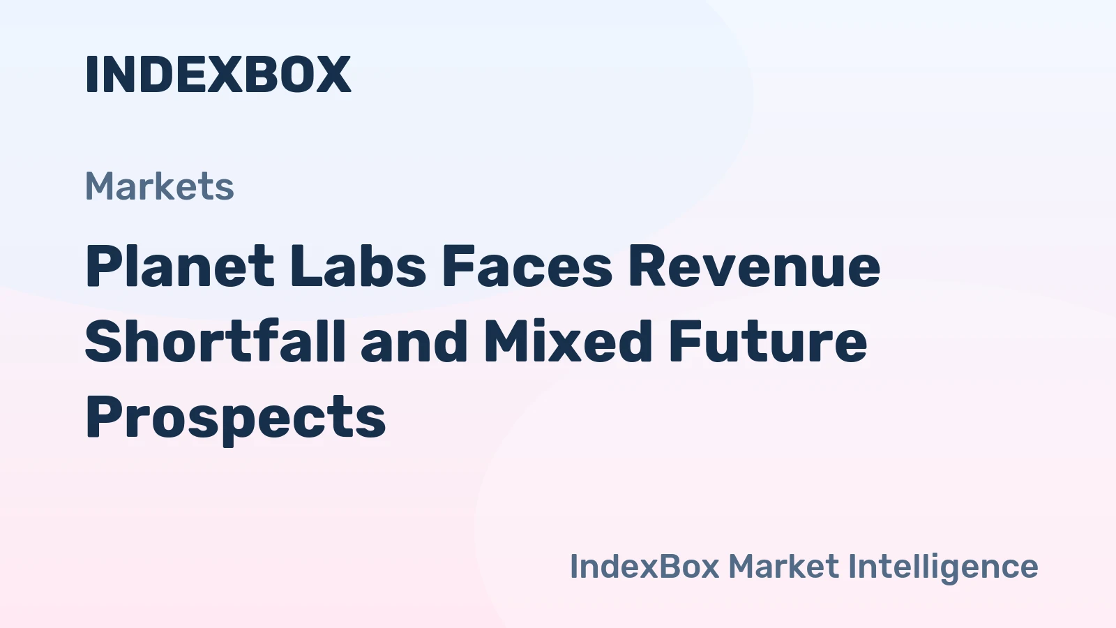 Planet Labs Faces Revenue Shortfall and Mixed Future Prospects