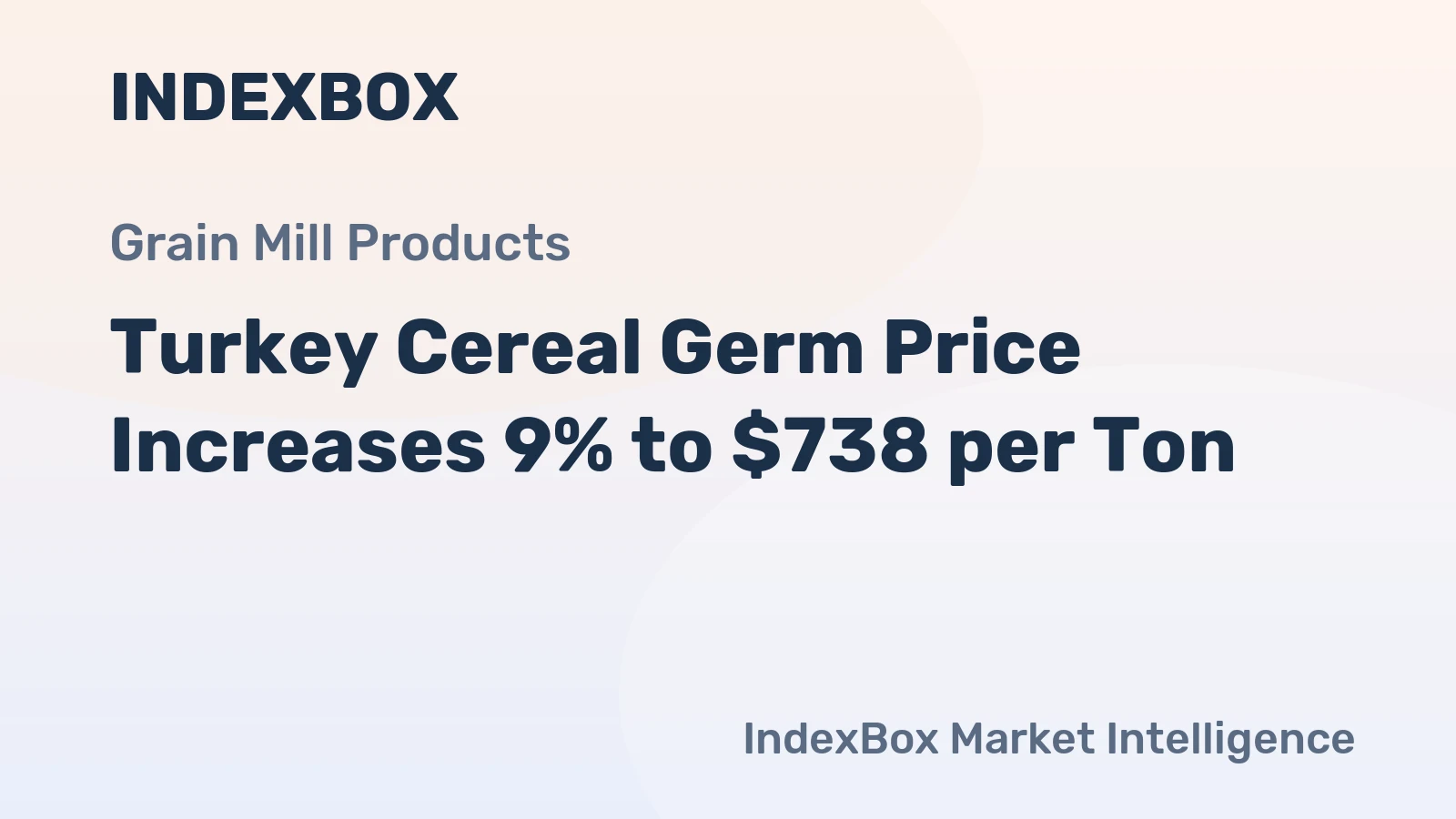Turkey Cereal Germ Price Increases 9% to $738 per Ton