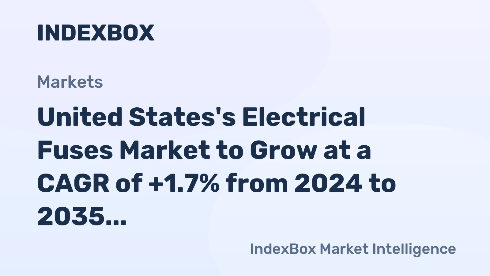 United States's Electrical Fuses Market to Grow at a CAGR of +1.7% from 2024 to 2035