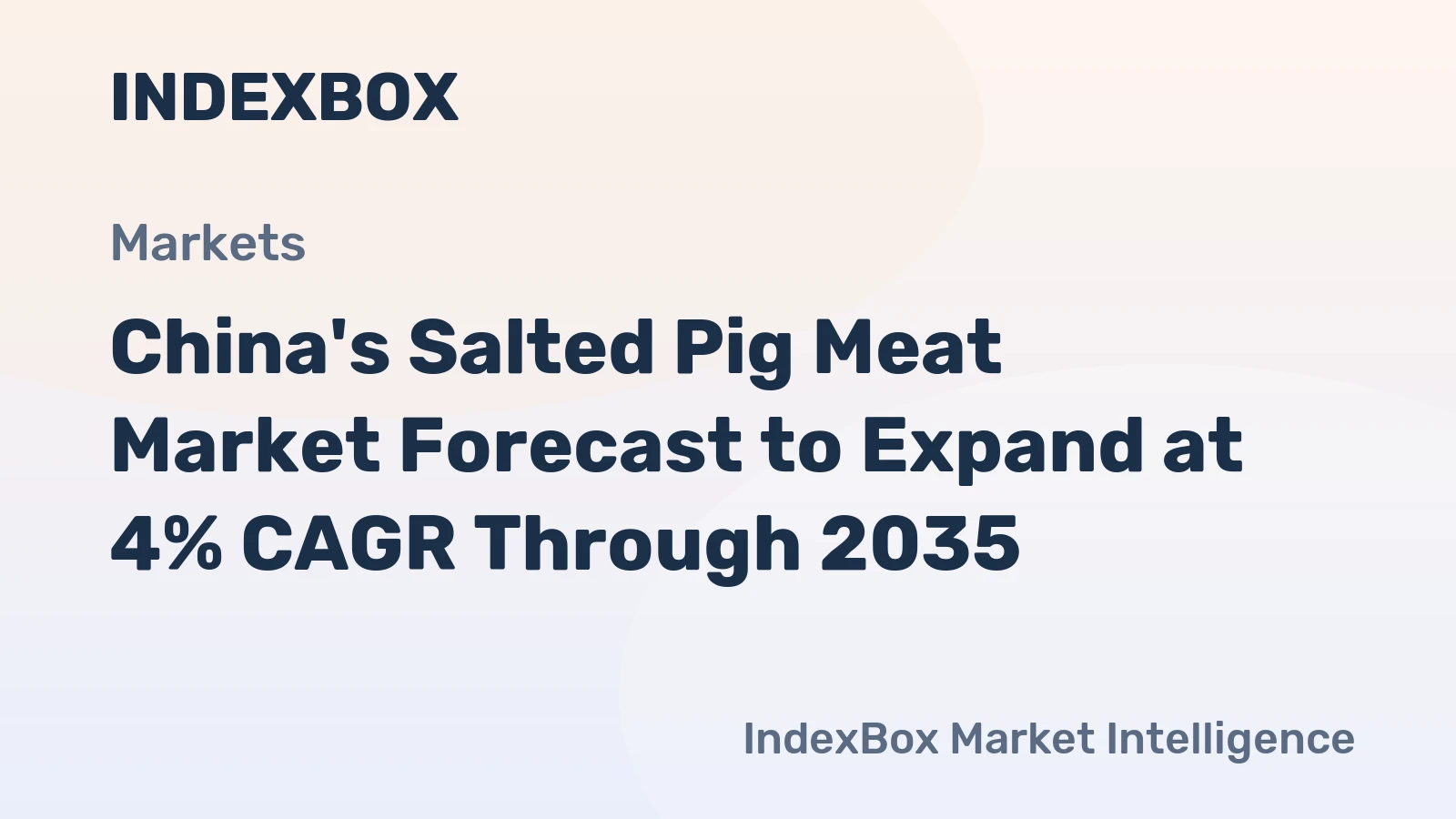 China's Salted Pig Meat Market Forecast to Expand at 4% CAGR Through 2035