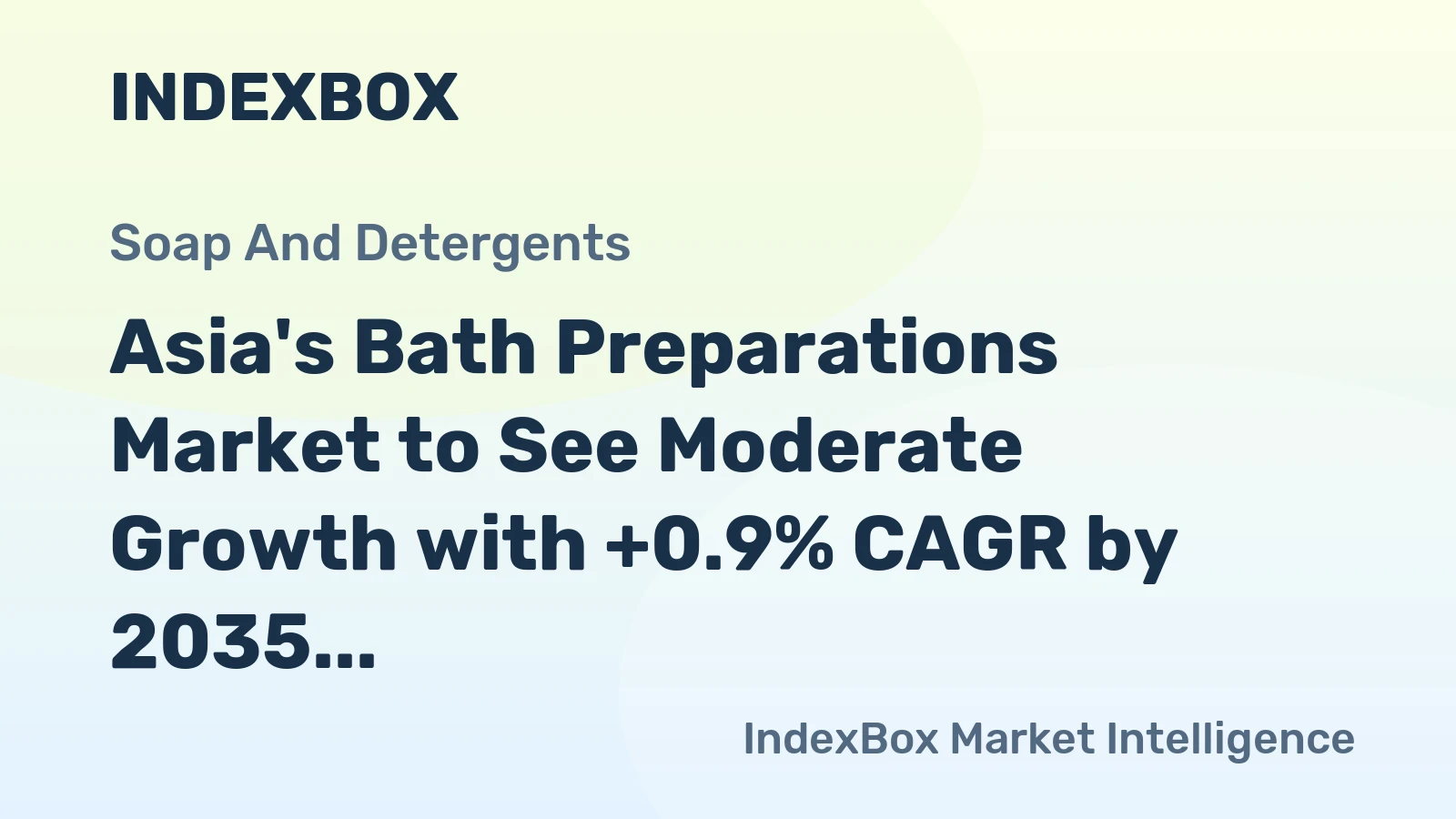 Asia's Bath Preparations Market to See Moderate Growth with +0.9% CAGR by 2035