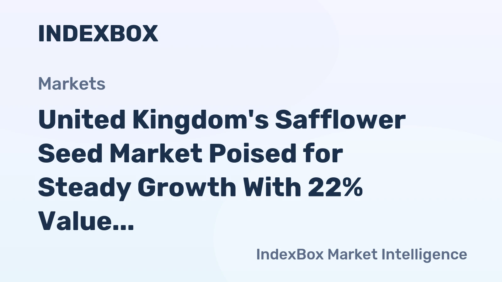 United Kingdom's Safflower Seed Market Poised for Steady Growth With 22% Value CAGR Through 2035
