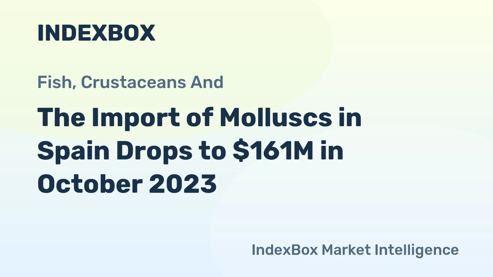 The Import of Molluscs in Spain Drops to $161M in October 2023