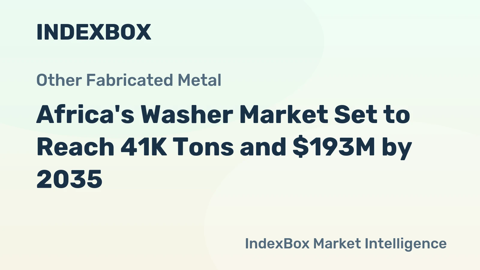 Africa's Washer Market Set to Reach 41K Tons and $193M by 2035