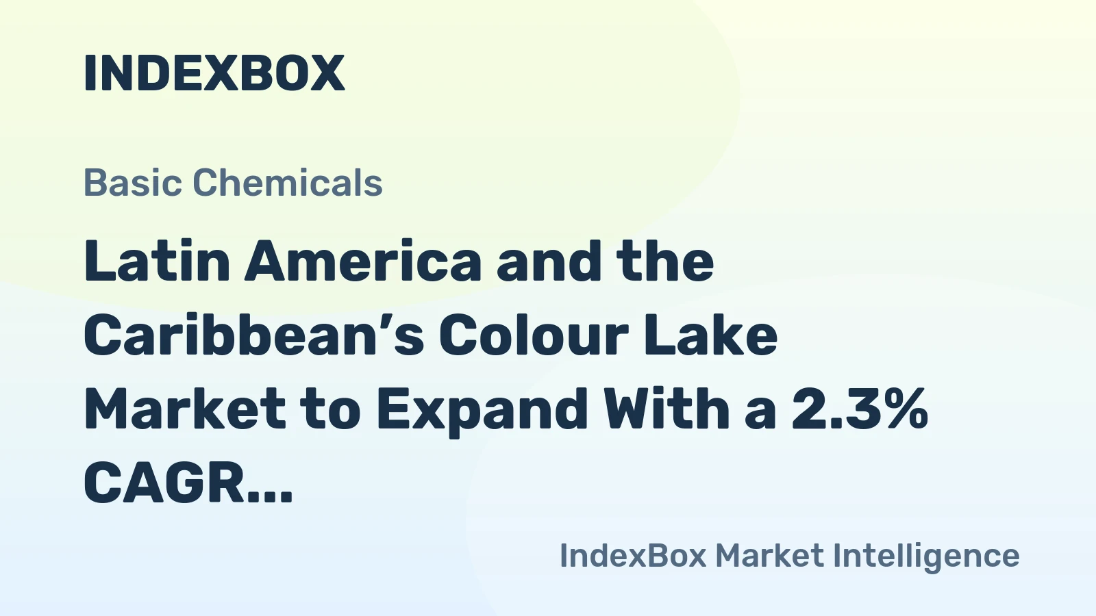 Latin America and the Caribbean’s Colour Lake Market to Expand With a 2.3% CAGR in Value