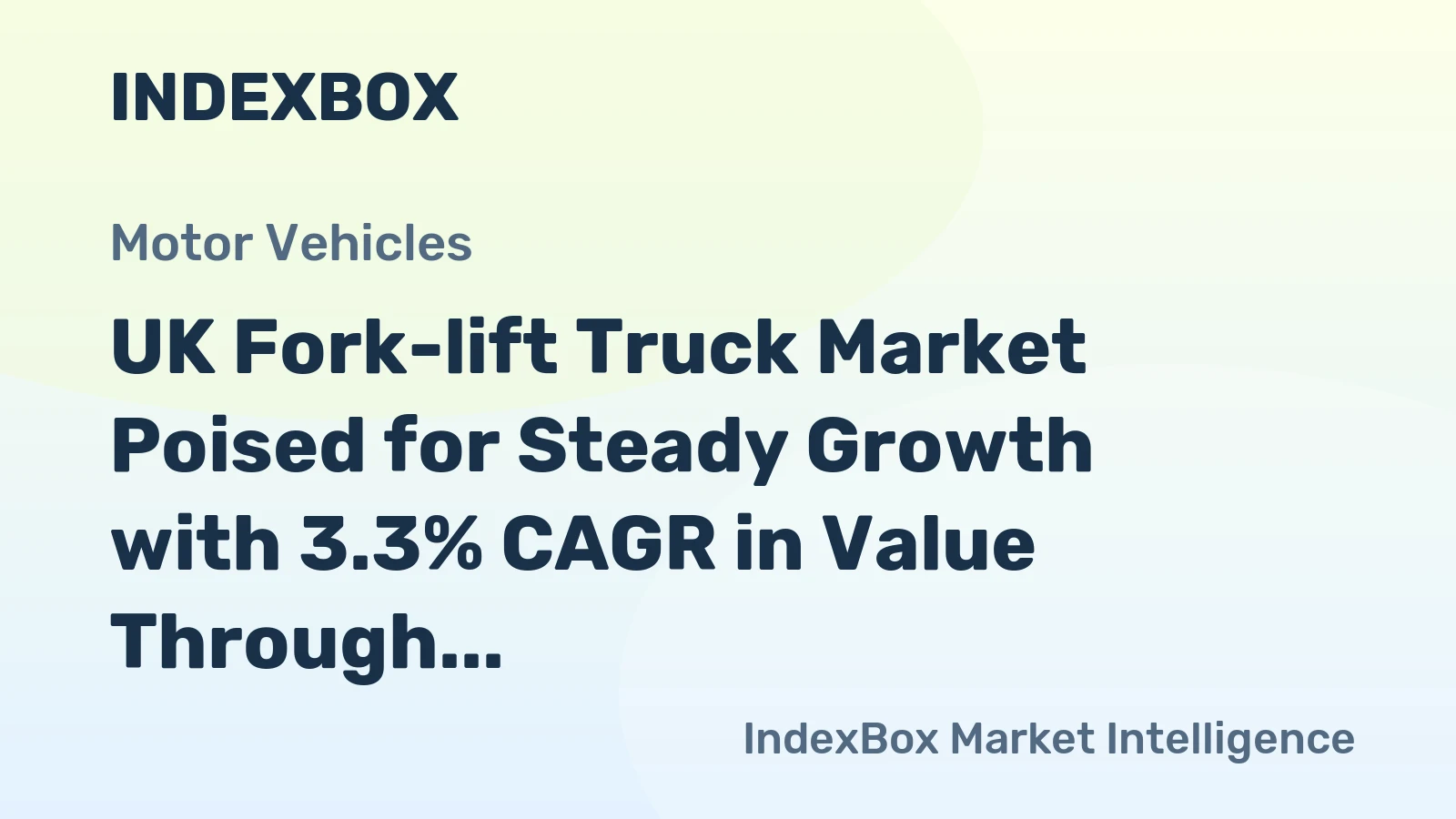 UK Fork-lift Truck Market Poised for Steady Growth with 3.3% CAGR in Value Through 2035