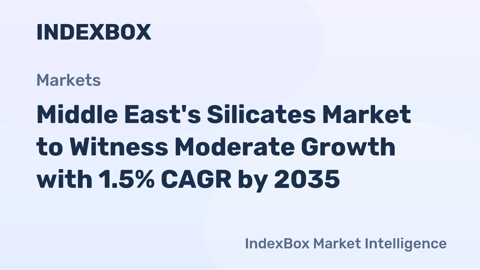 Middle East's Silicates Market to Witness Moderate Growth with 1.5% CAGR by 2035