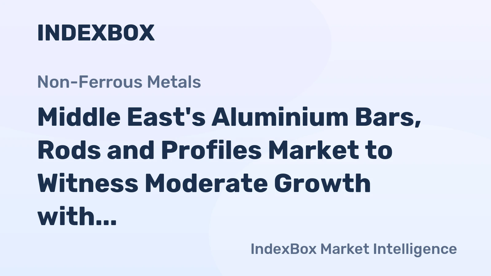Middle East's Aluminium Bars, Rods and Profiles Market to Witness Moderate Growth with CAGR of +1.1% through 2035