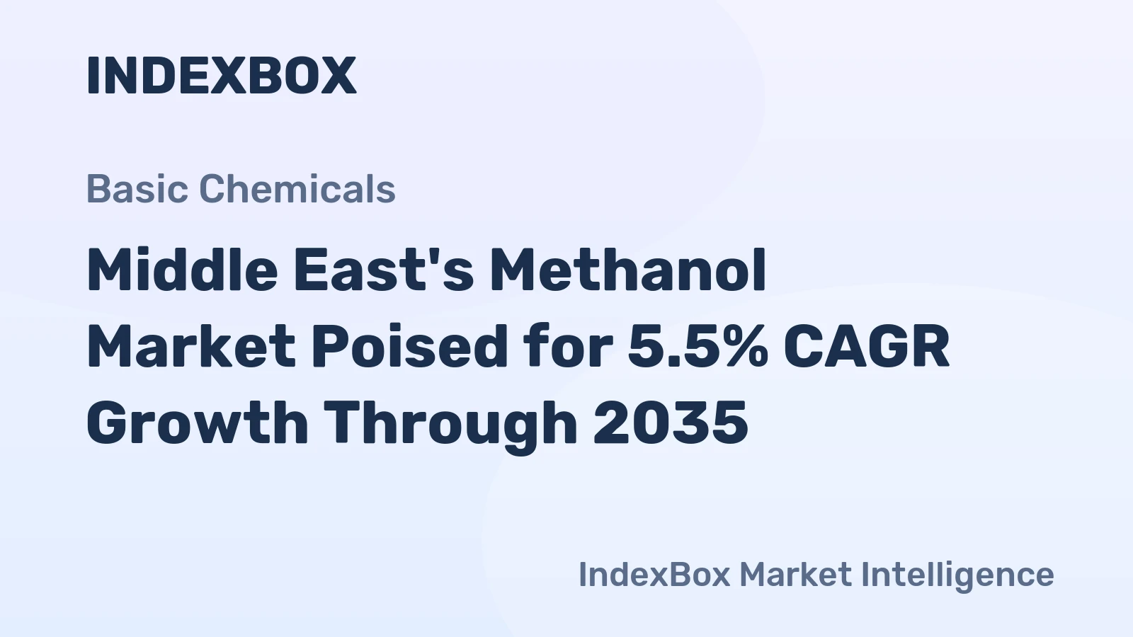 Middle East's Methanol Market Poised for 5.5% CAGR Growth Through 2035