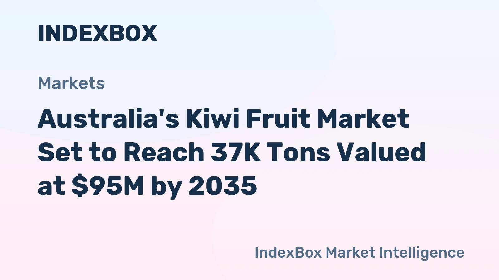 Australia's Kiwi Fruit Market Set to Reach 37K Tons Valued at $95M by 2035