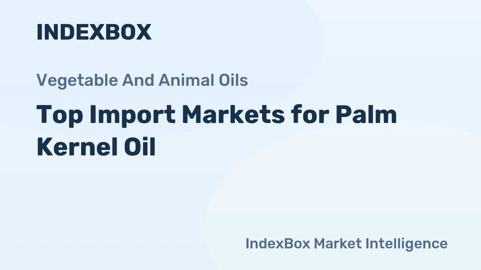 Top Import Markets for Palm Kernel Oil