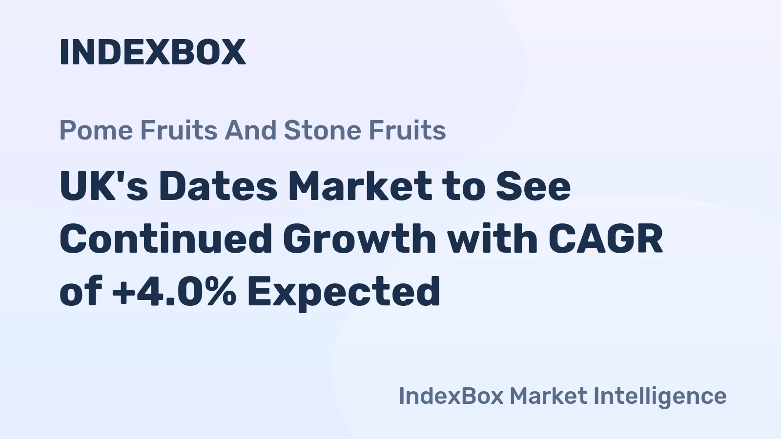 UK's Dates Market to See Continued Growth with CAGR of +4.0% Expected