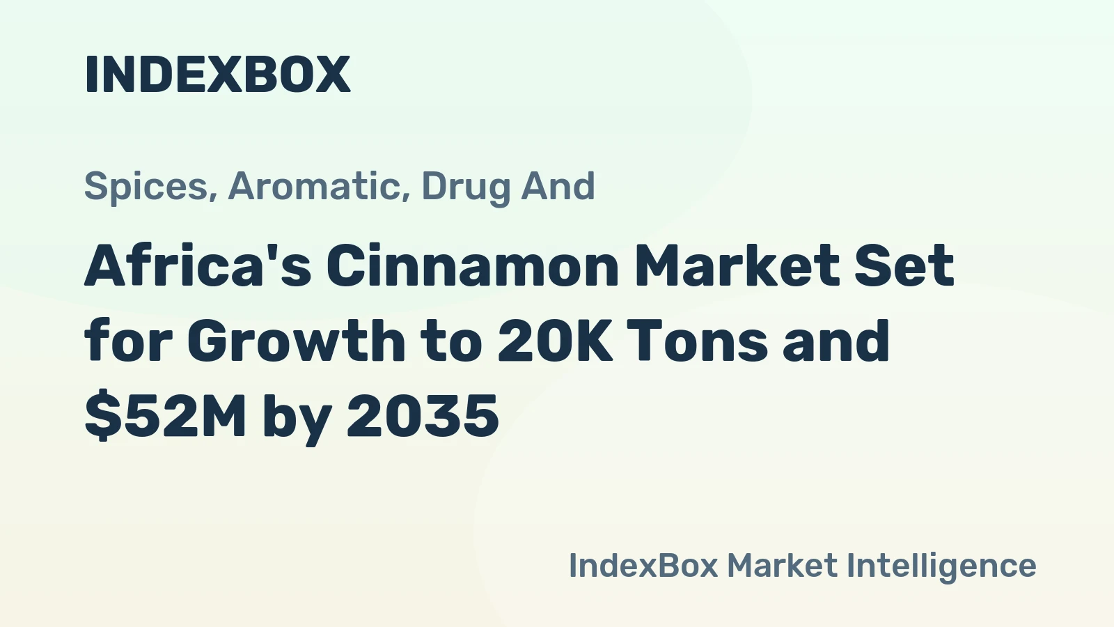 Africa's Cinnamon Market Set for Growth to 20K Tons and $52M by 2035