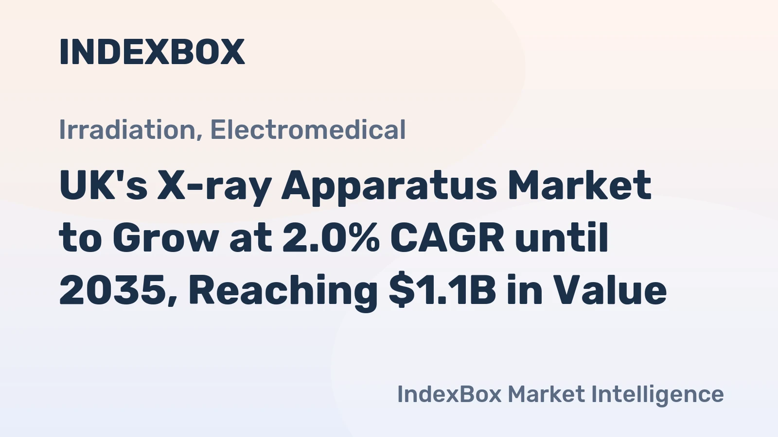 UK's X-ray Apparatus Market to Grow at 2.0% CAGR until 2035, Reaching $1.1B in Value