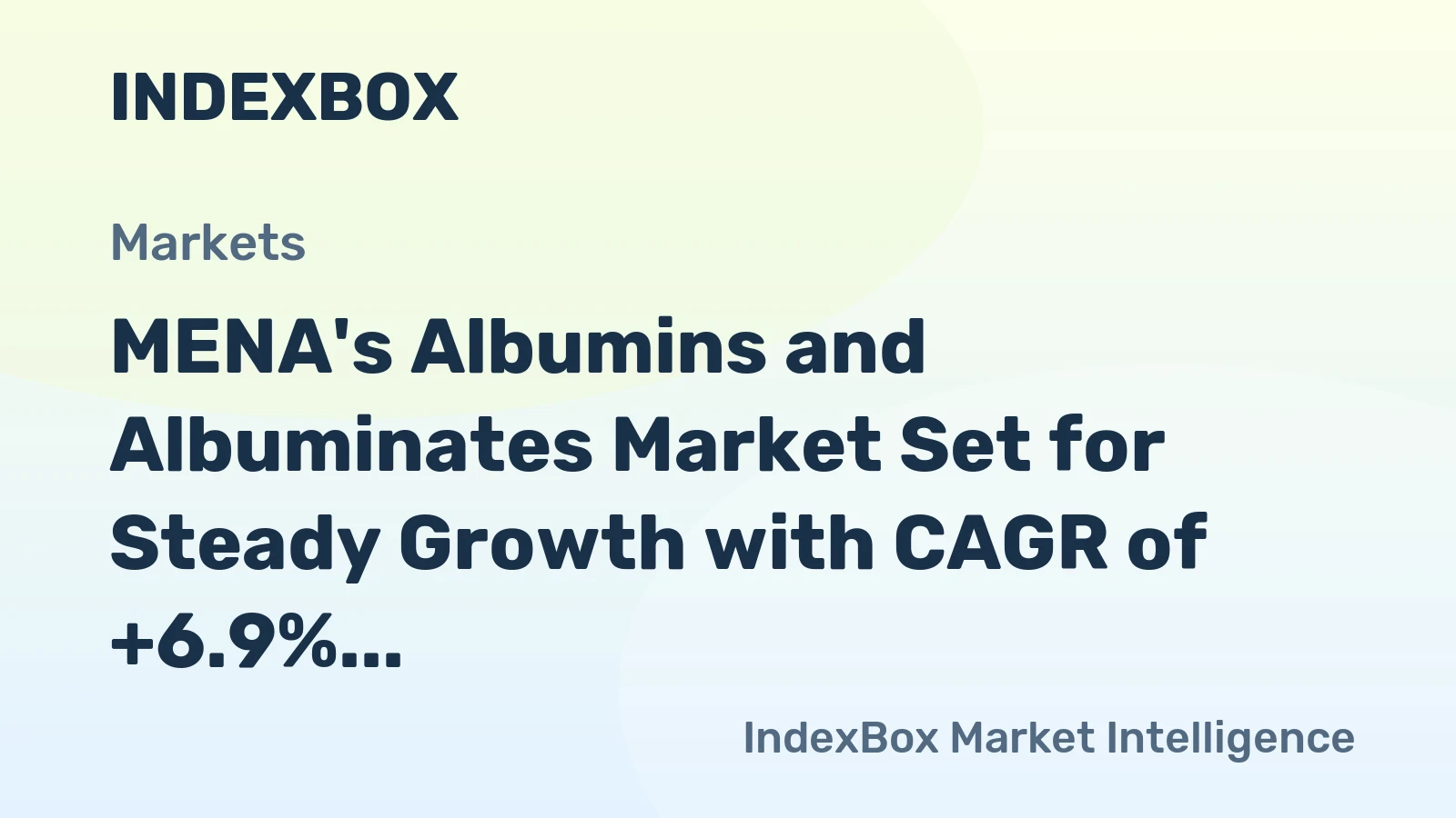 MENA's Albumins and Albuminates Market Set for Steady Growth with CAGR of +6.9% over Next Decade