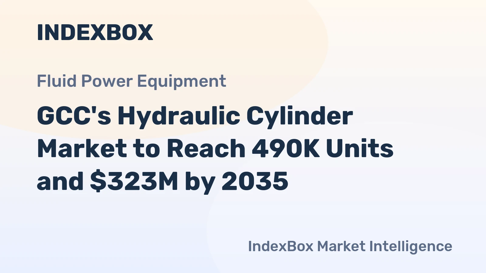 GCC's Hydraulic Cylinder Market to Reach 490K Units and $323M by 2035
