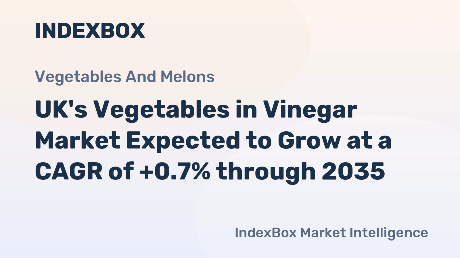 UK's Vegetables in Vinegar Market Expected to Grow at a CAGR of +0.7% through 2035