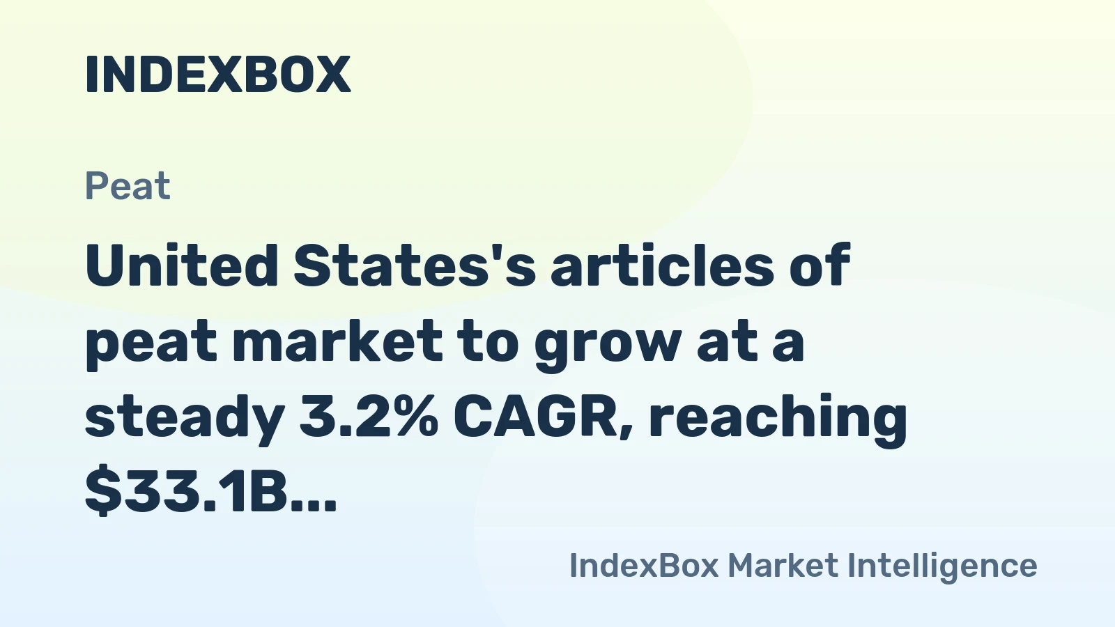 United States's articles of peat market to grow at a steady 3.2% CAGR, reaching $33.1B by 2035 on sustained demand.