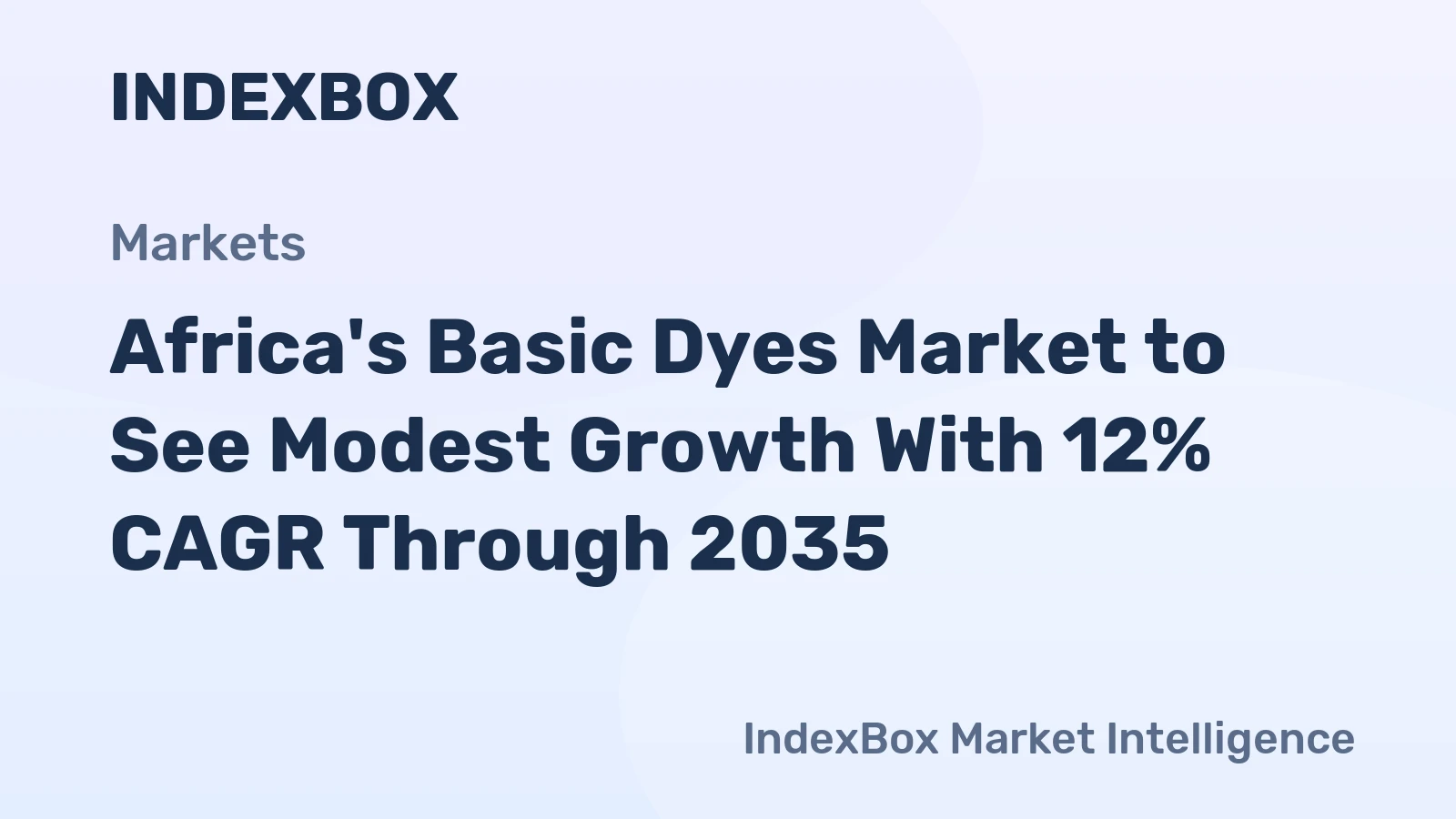 Africa's Basic Dyes Market to See Modest Growth With 12% CAGR Through 2035
