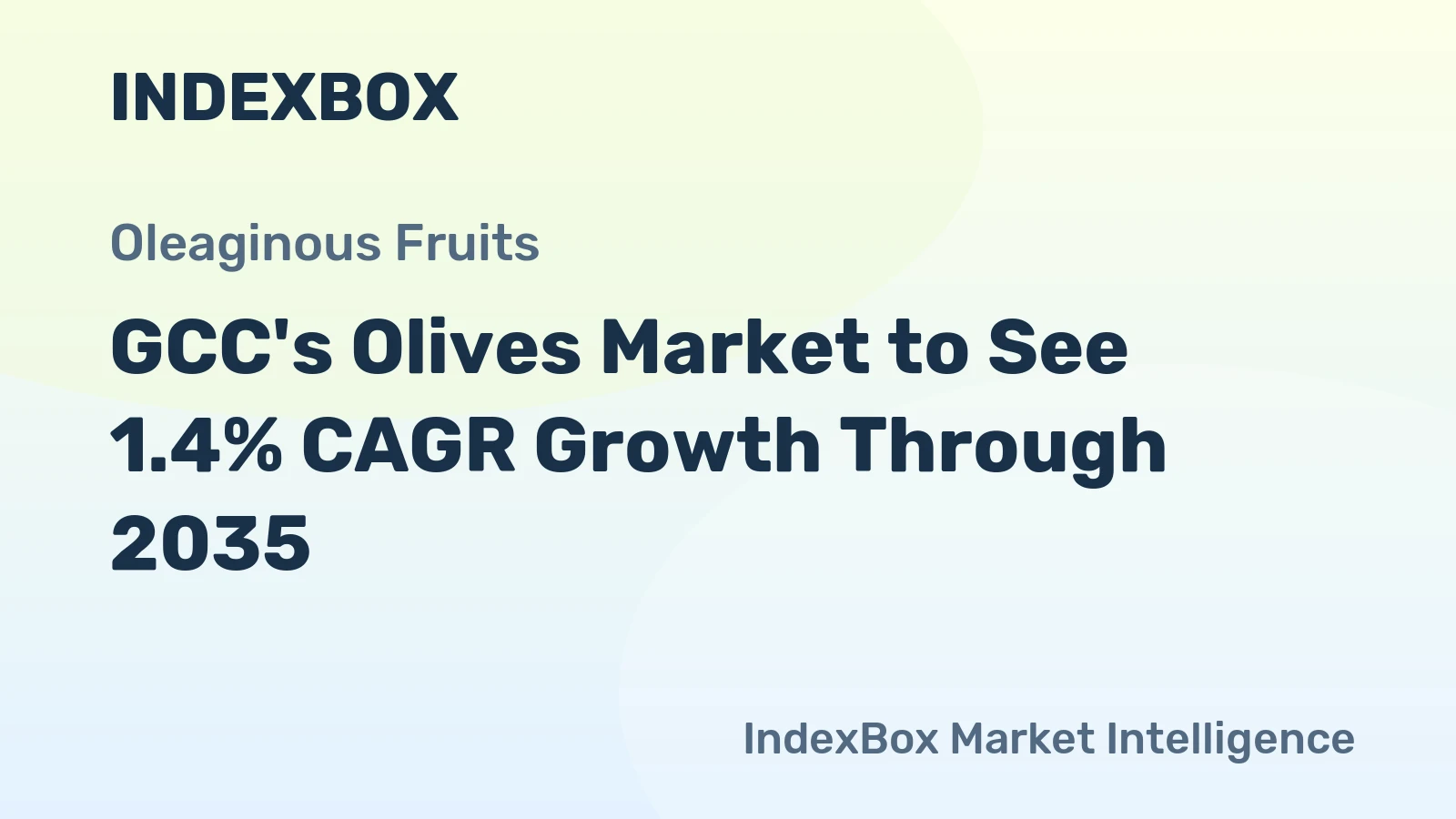 GCC's Olives Market to See 1.4% CAGR Growth Through 2035