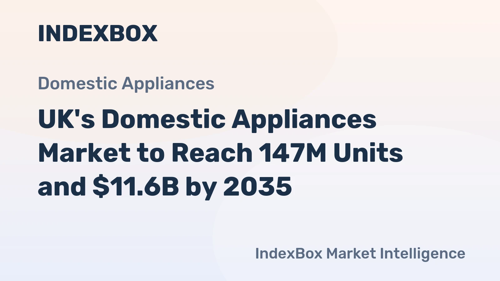 UK's Domestic Appliances Market to Reach 147M Units and $11.6B by 2035