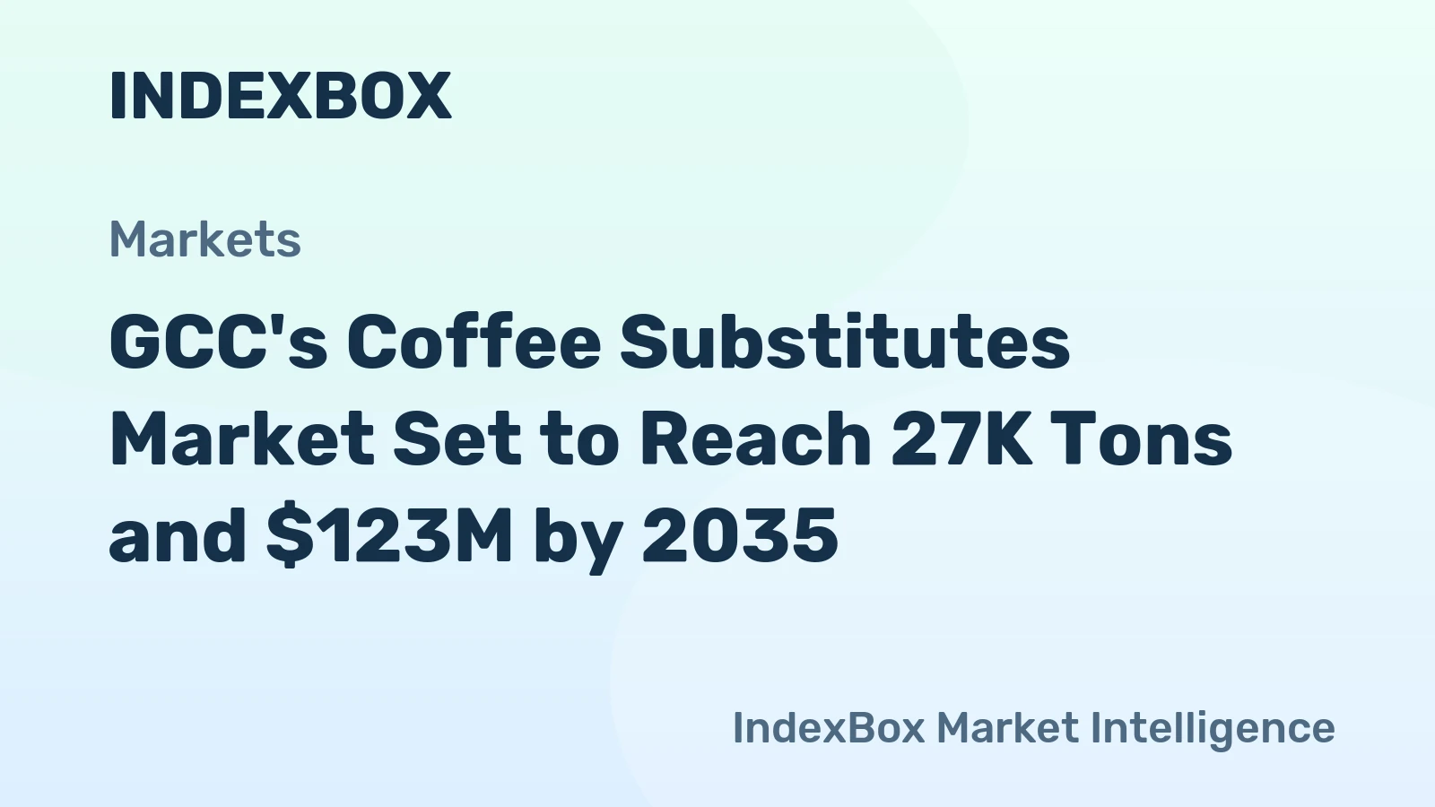 GCC's Coffee Substitutes Market Set to Reach 27K Tons and $123M by 2035