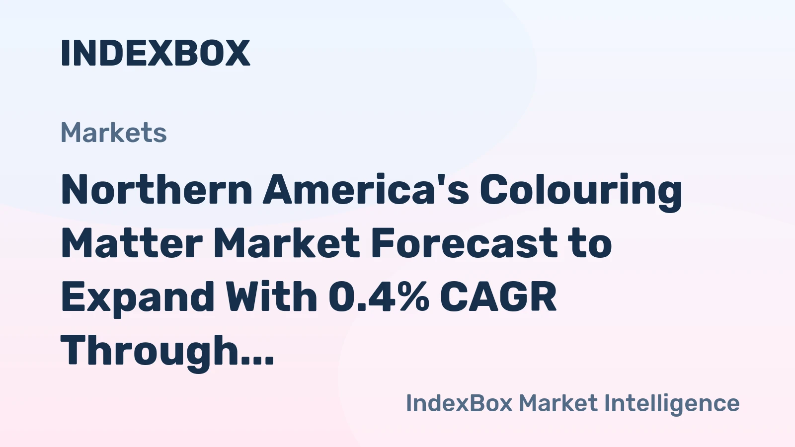 Northern America's Colouring Matter Market Forecast to Expand With 0.4% CAGR Through 2035