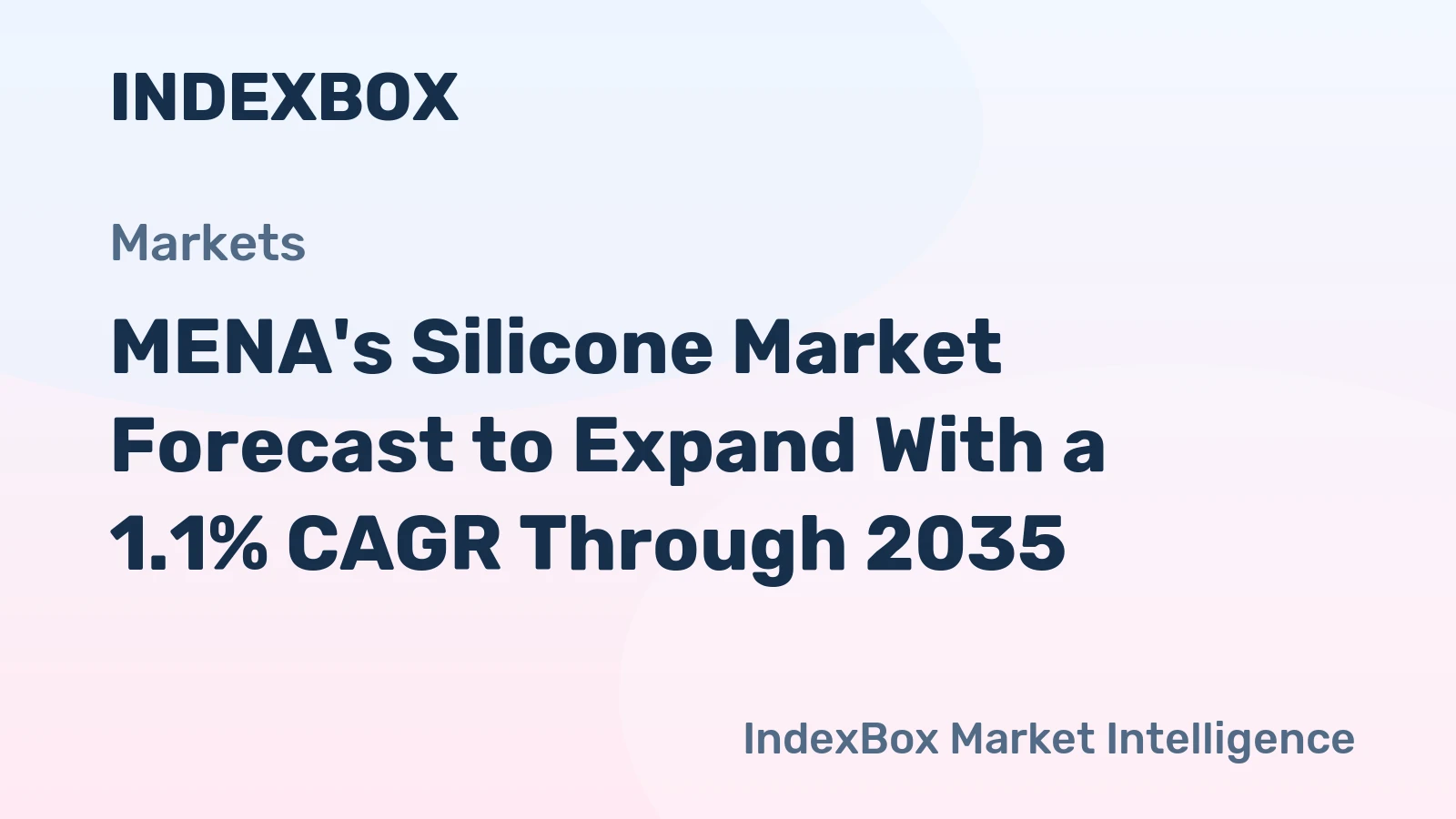 MENA's Silicone Market Forecast to Expand With a 1.1% CAGR Through 2035