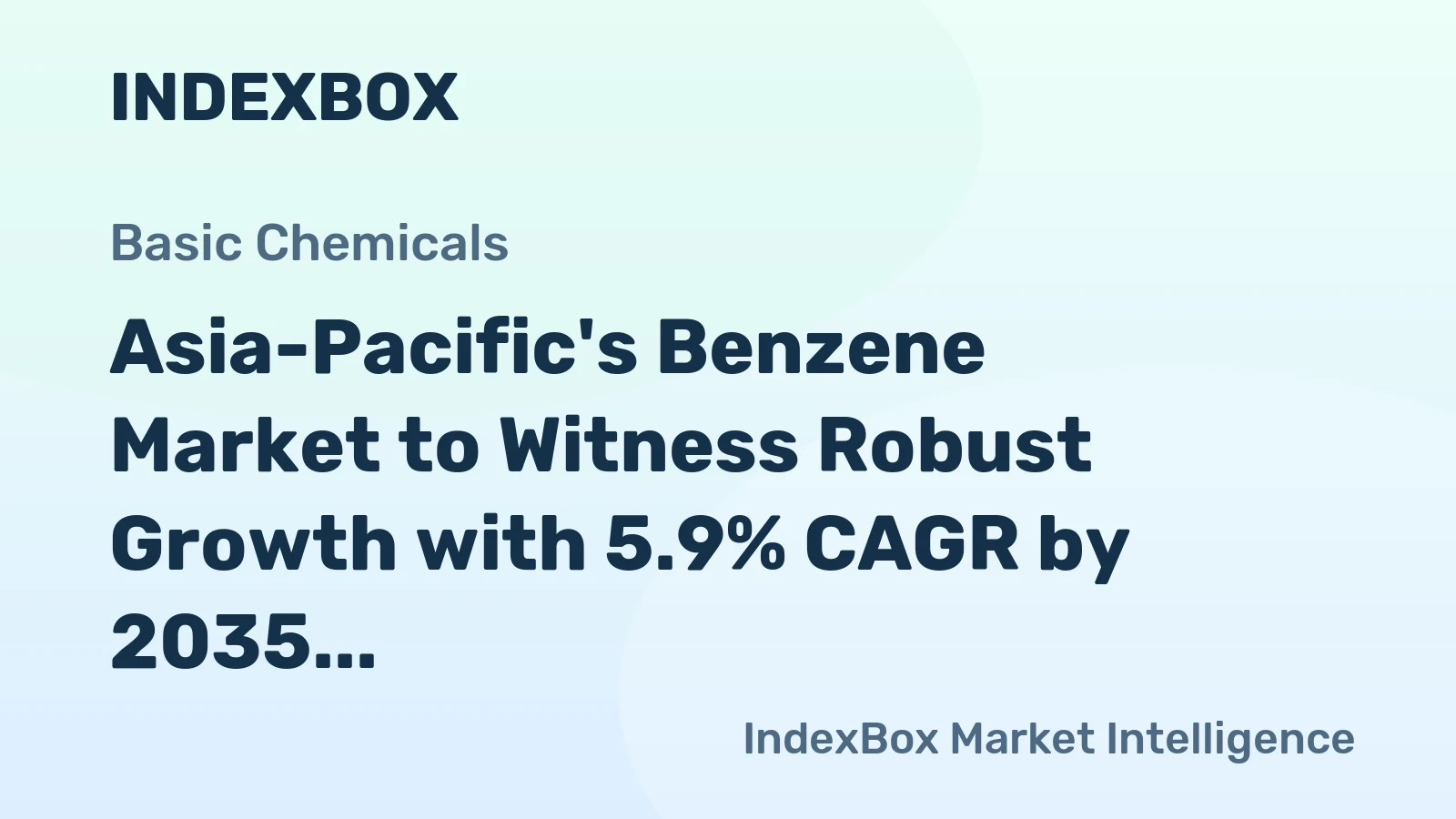 Asia-Pacific's Benzene Market to Witness Robust Growth with 5.9% CAGR by 2035